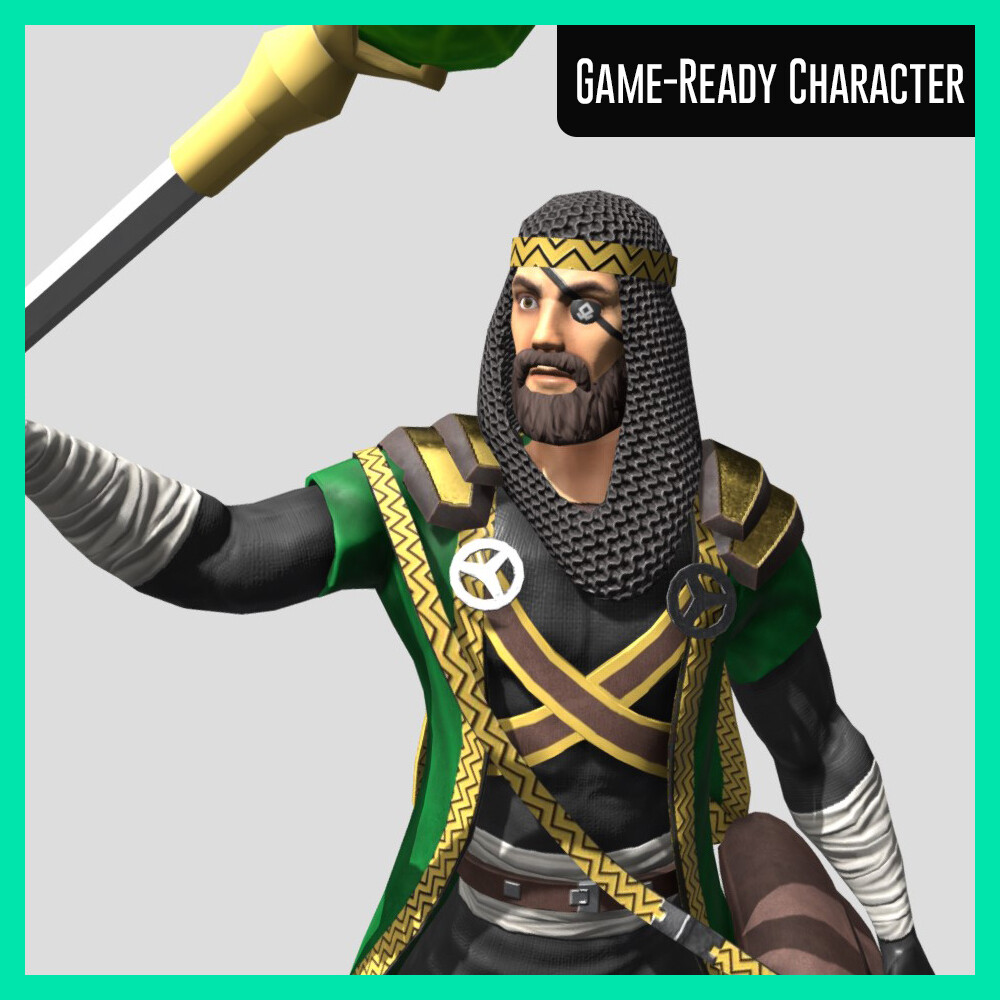 ArtStation - Stylized Male Character - Game-Ready Wizard