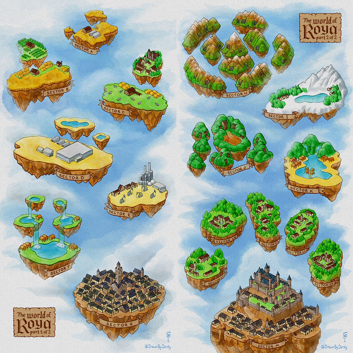 ArtStation - The World of Roya Map