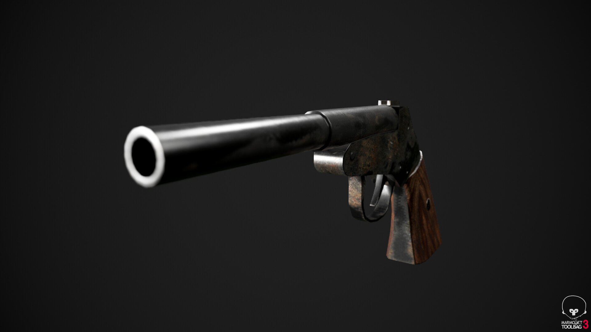 ArtStation - Desi Katta(pistol) Lowpoly model