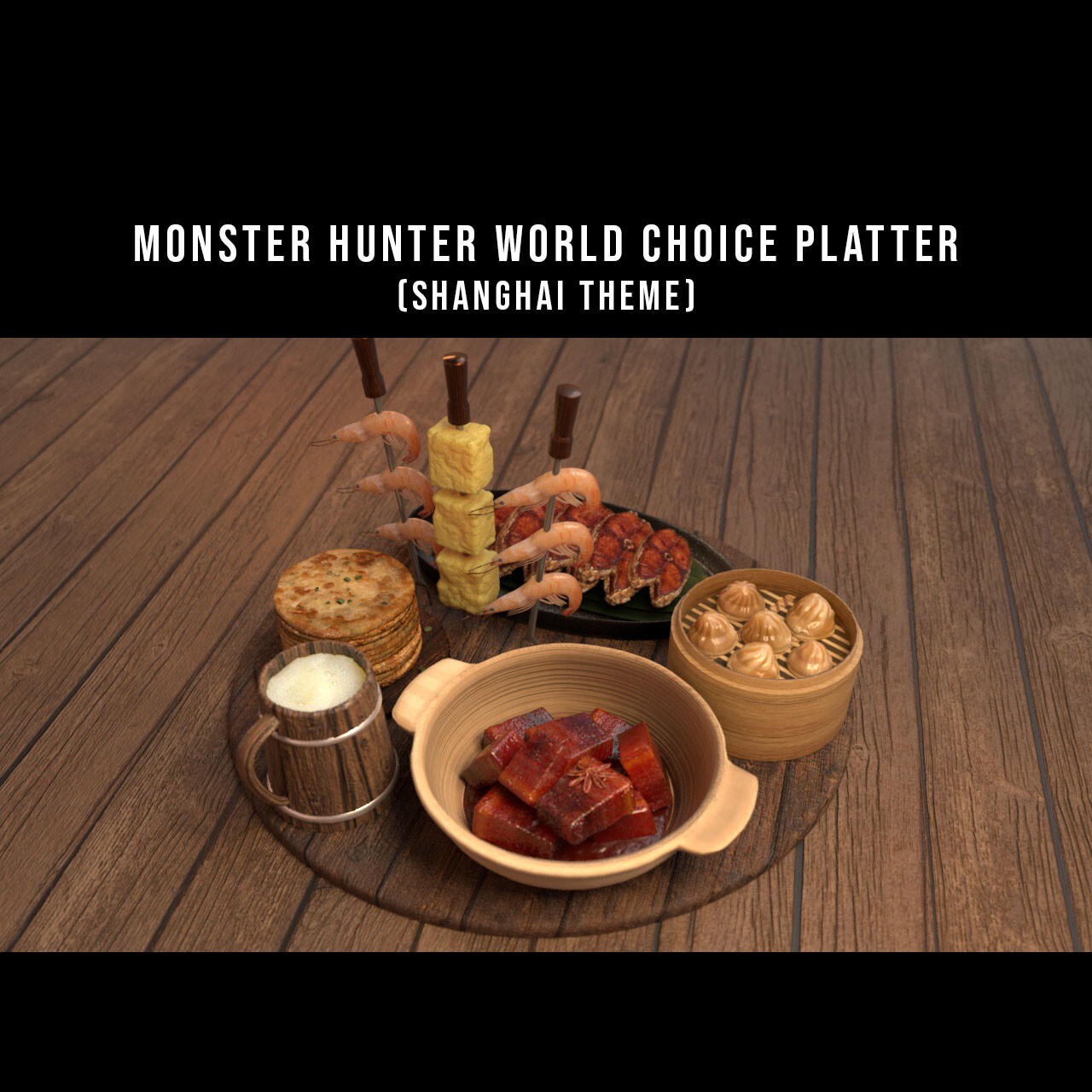 Emily Chu - Monster Hunter World Choice Platter (Shanghai Theme)