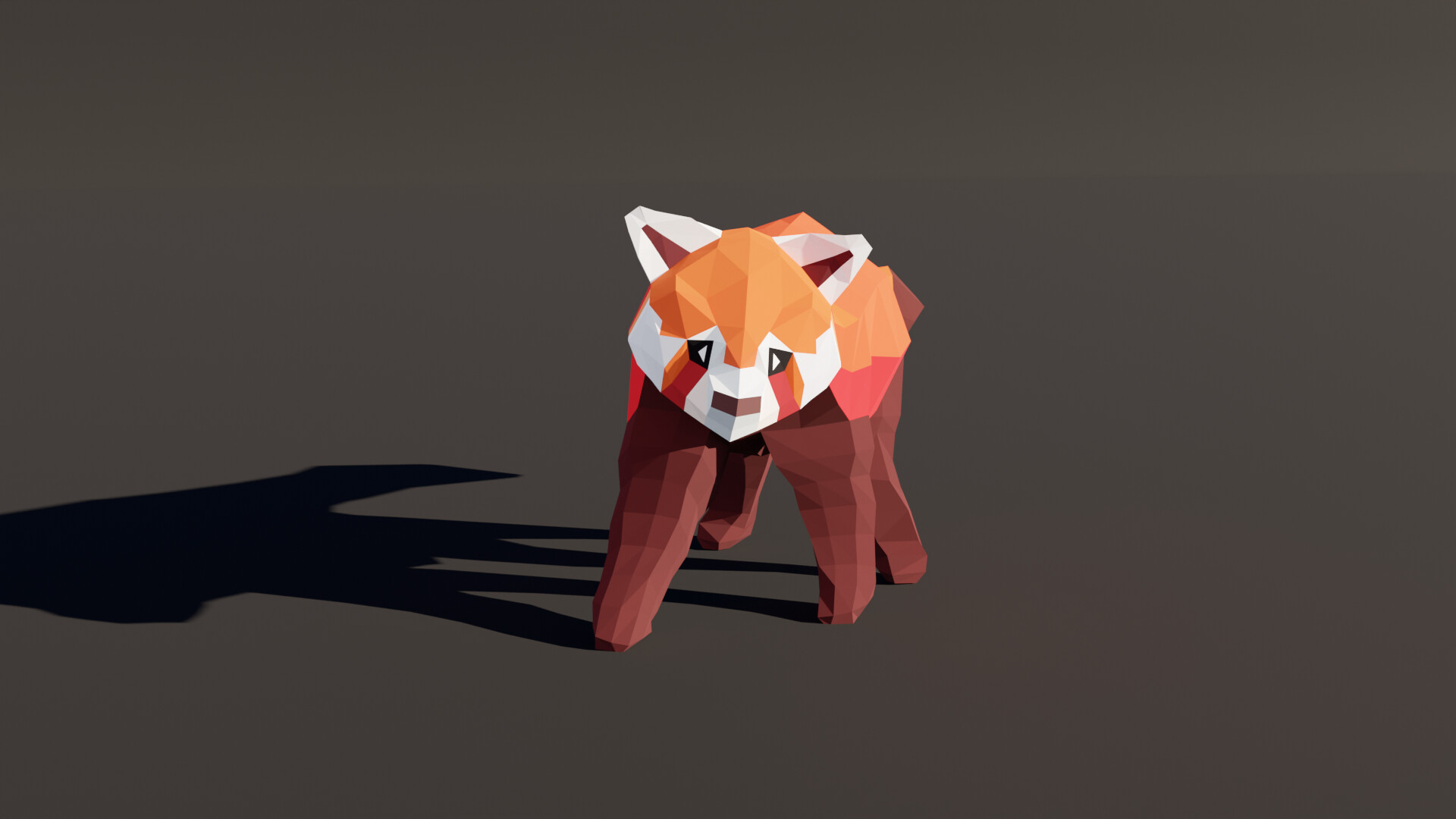 ArtStation - Low Poly Red Panda