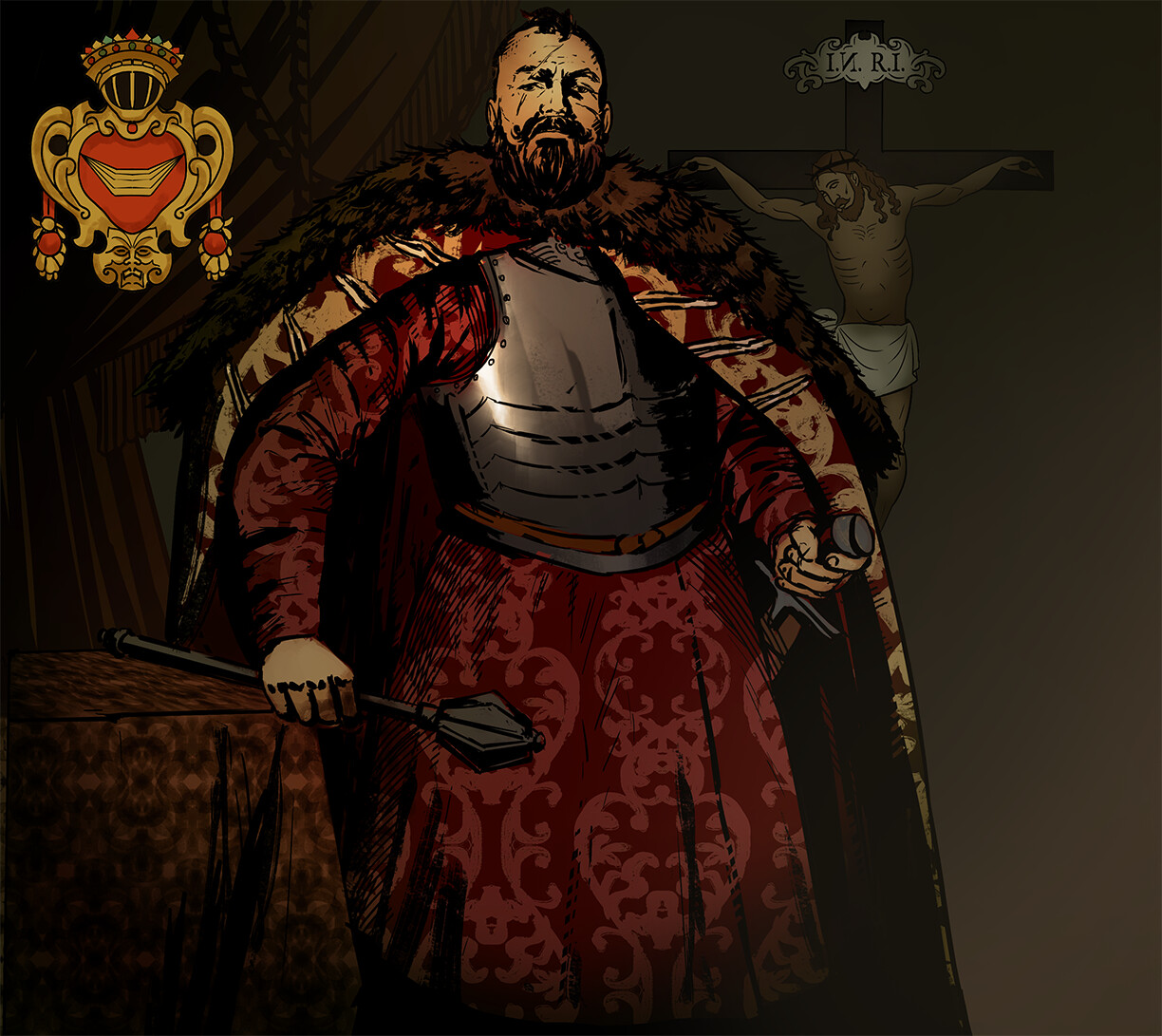 ArtStation - Animacja - Piotr Opaliński i sarmacka Pompa Funebris