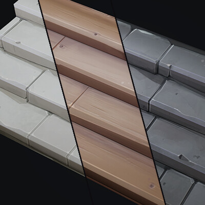 ArtStation - Stylized PBR Studies: Stairs