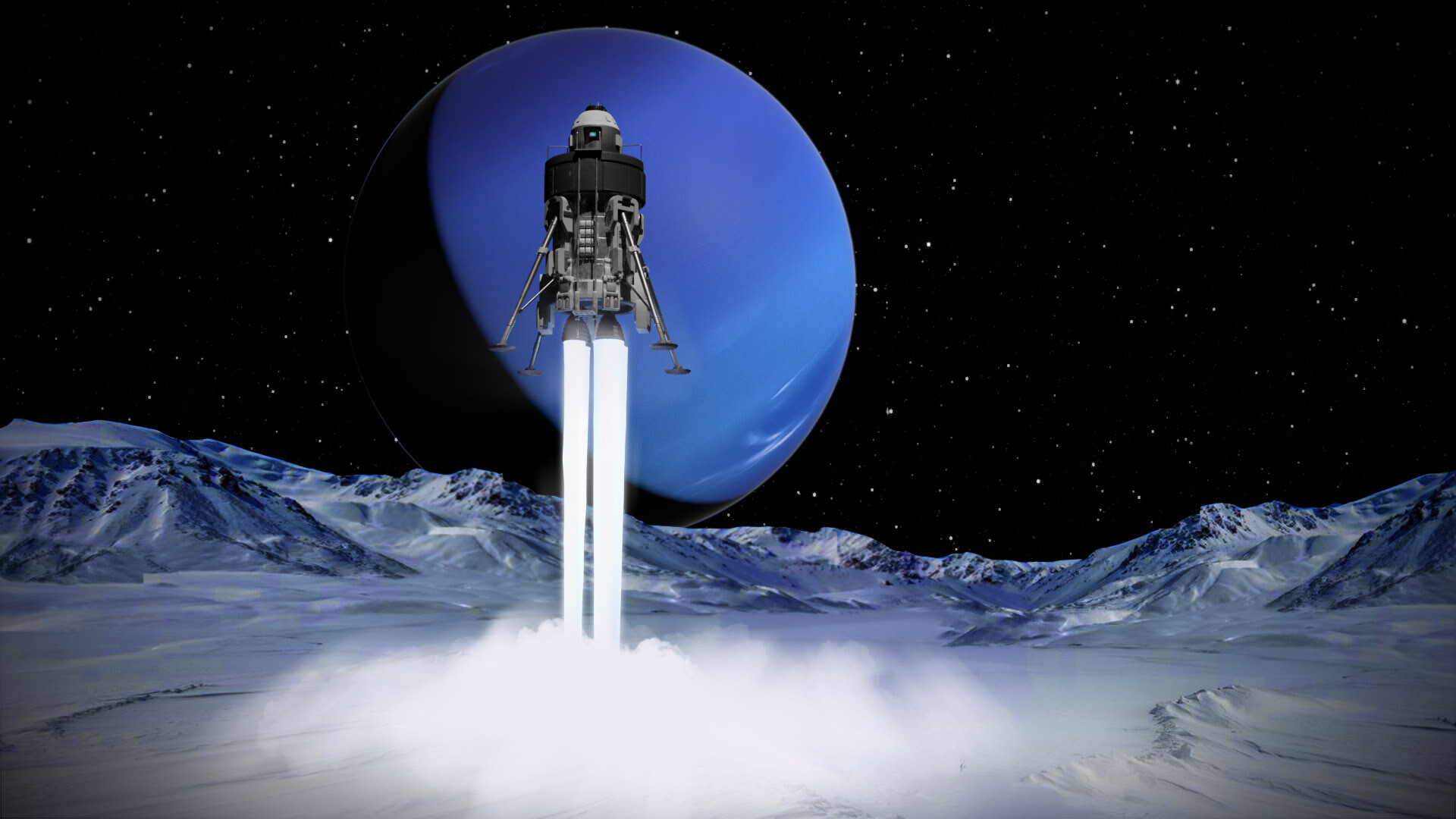 ArtStation - Fission Fragment Afterburner Rocket to Neptune