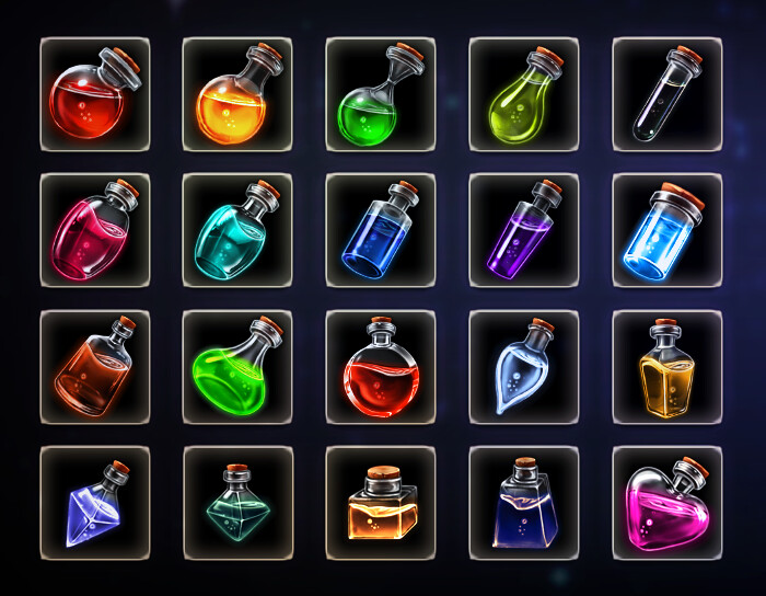 ArtStation - Magic Potions Icons