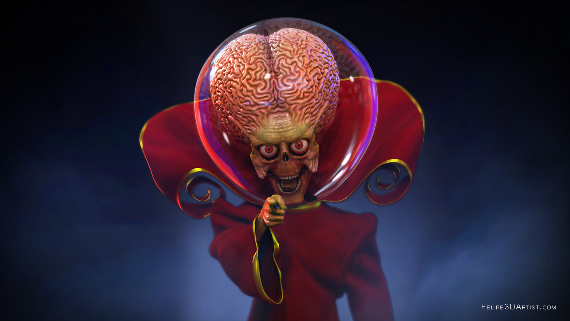 ArtStation - MARS ATTACKS! - KING FANART