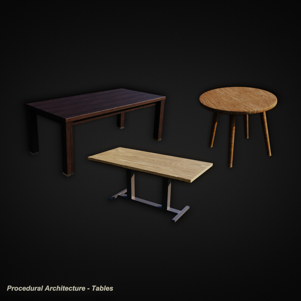 ArtStation - Tables - Procedural Architecture