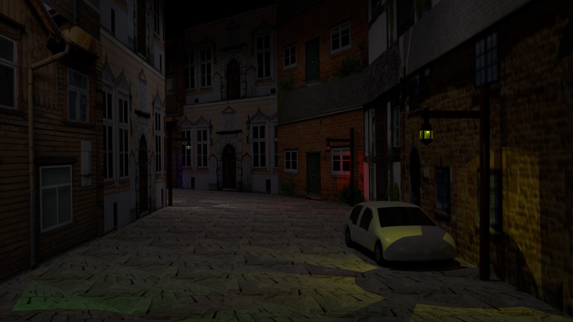 ArtStation - 3D Modelling , texturing and lighting of London street ...