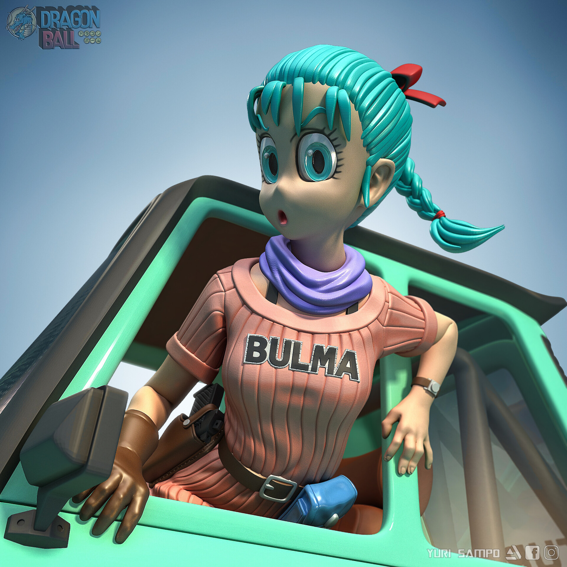 ArtStation - Goku meets Bulma