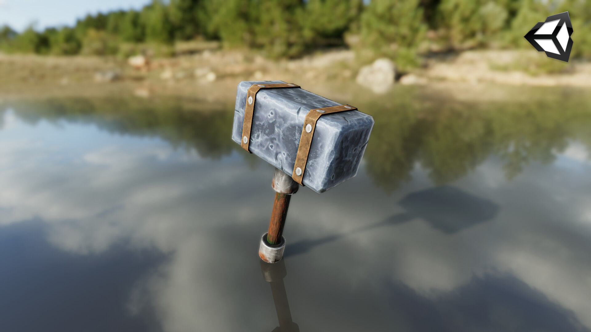 ArtStation - Stylized Stone Hand Hammer
