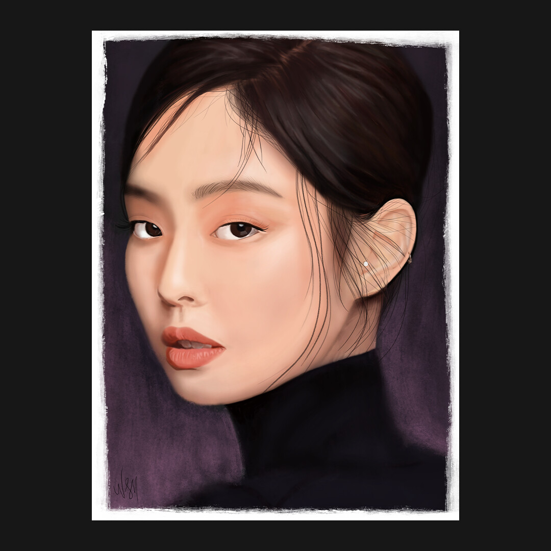 ArtStation - Jennie Kim 🖤💗 fan art