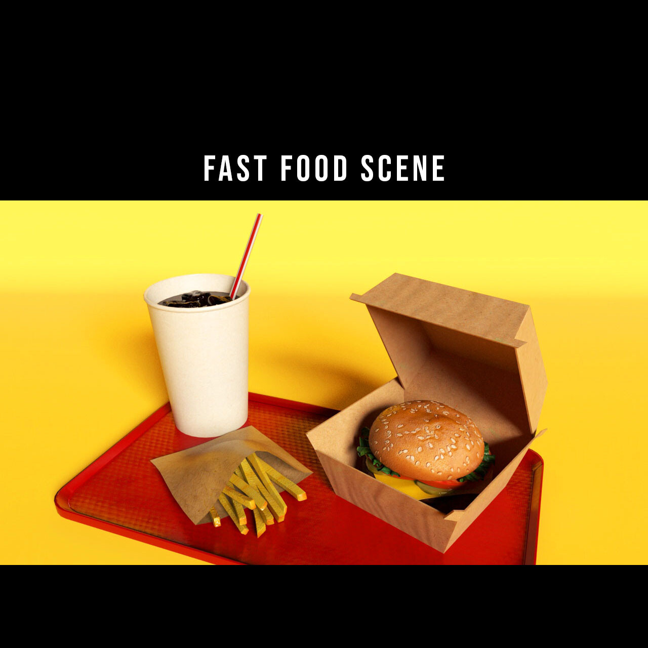 ArtStation - Fast Food Scene