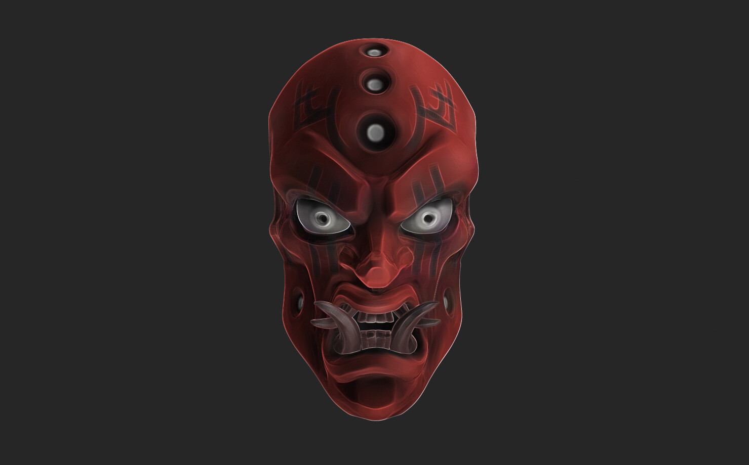 ArtStation - Japanese Demon Mask