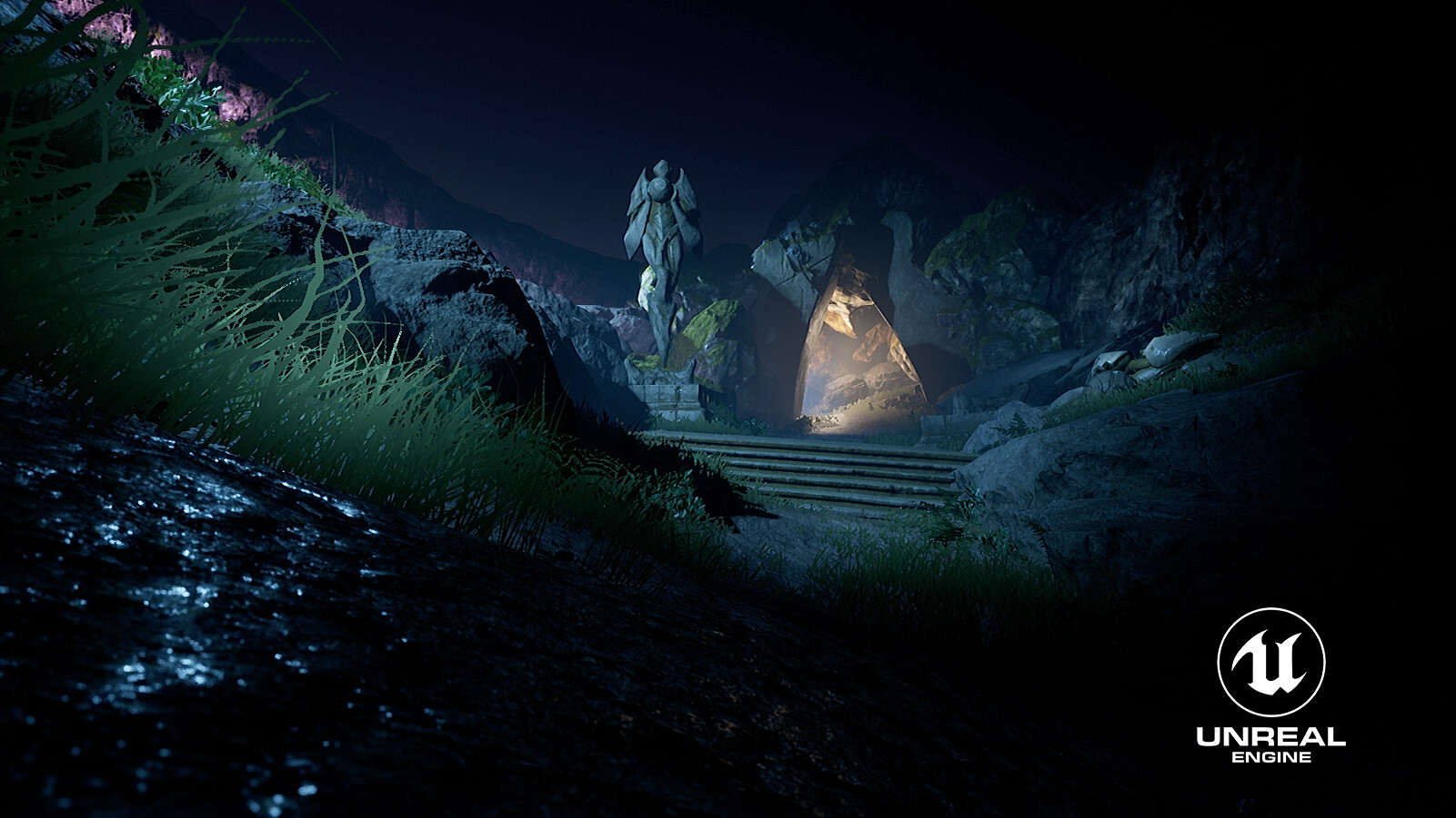 ArtStation - The Cave UE4 Diorama