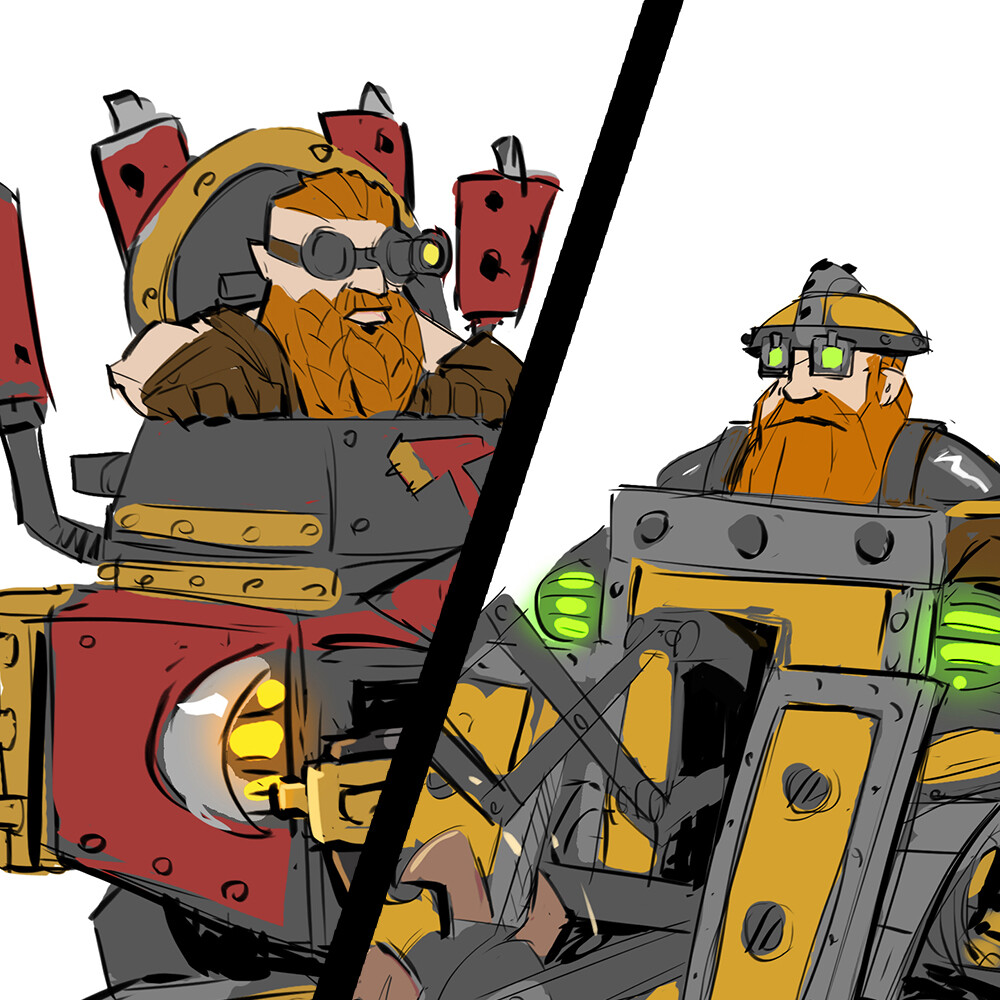ArtStation - sketches 02-dwarf engineer