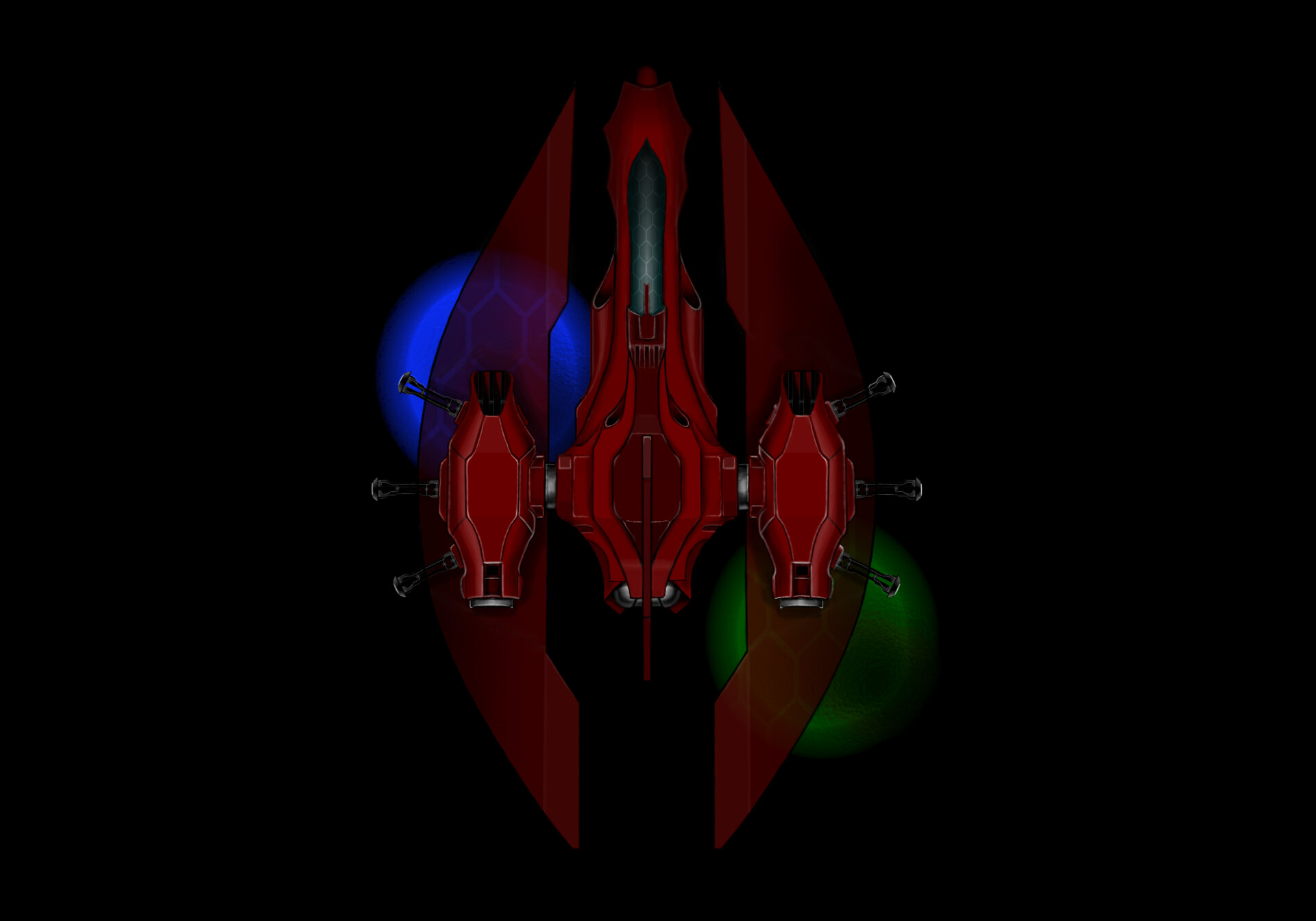 ArtStation - Spaceship for 2D projects