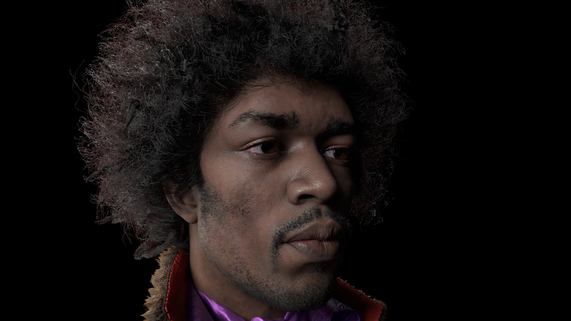 ArtStation - Jimi Hendrix