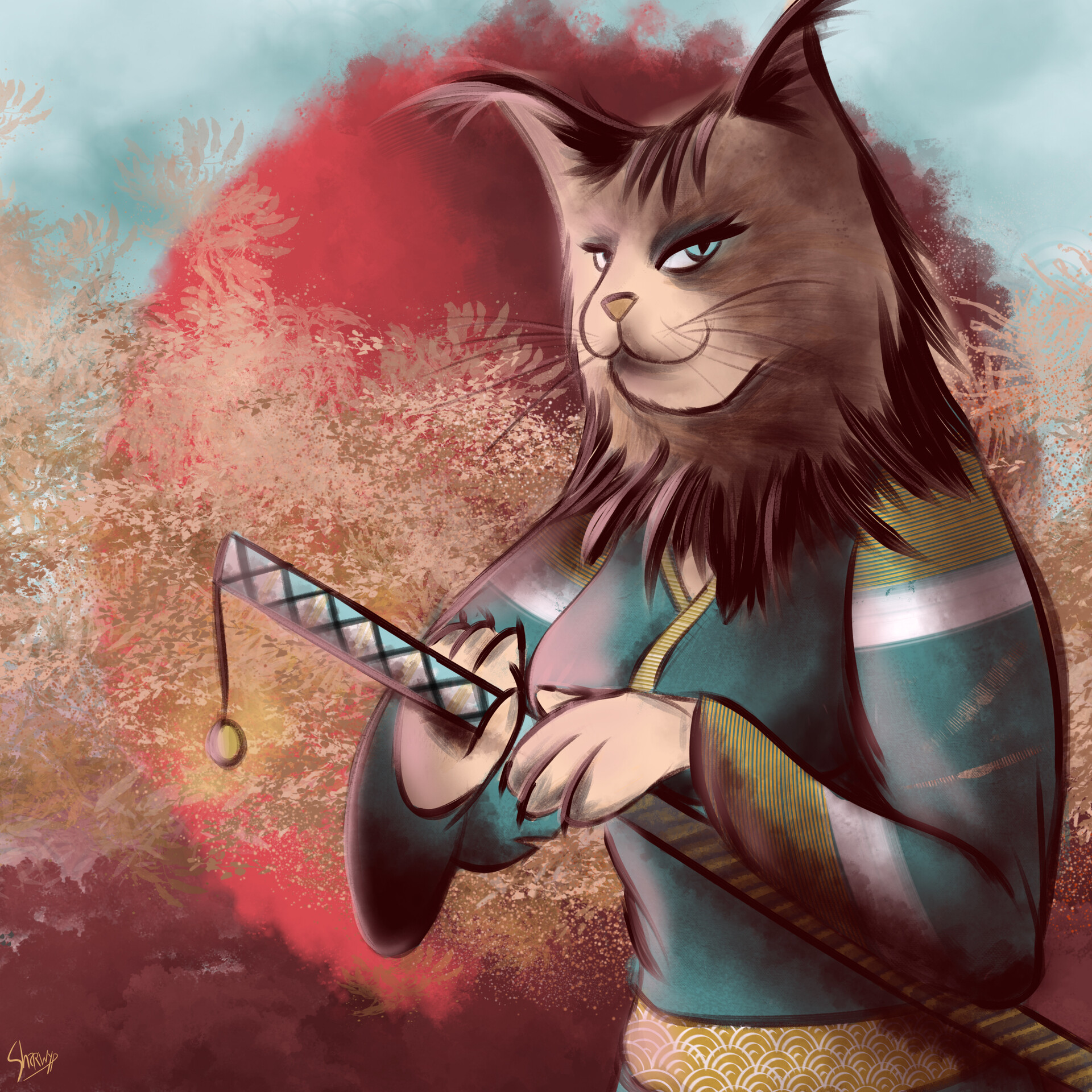 ArtStation - Ronin Cat