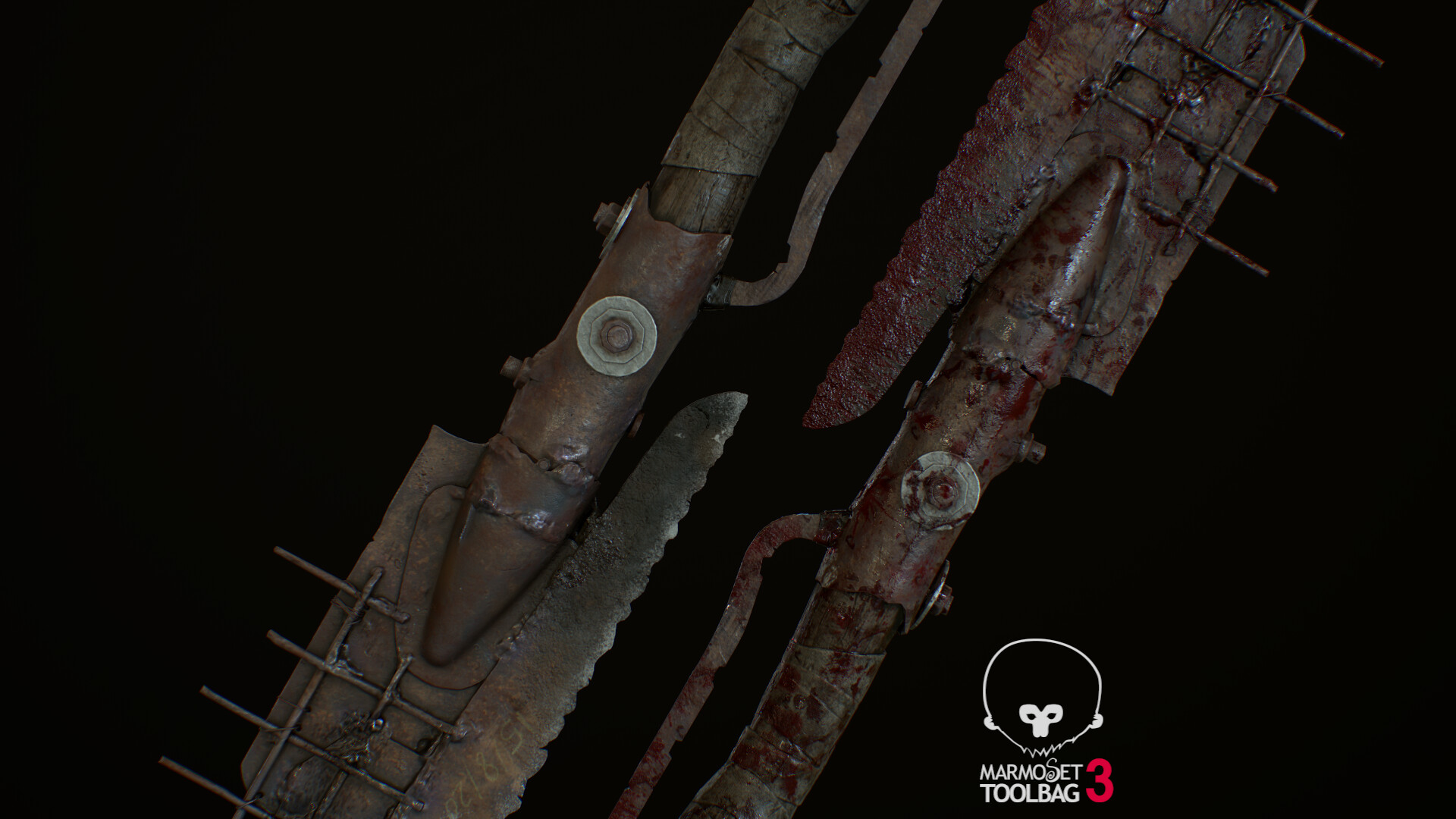 ArtStation - Game Ready: Post Apocalyptic Weapon