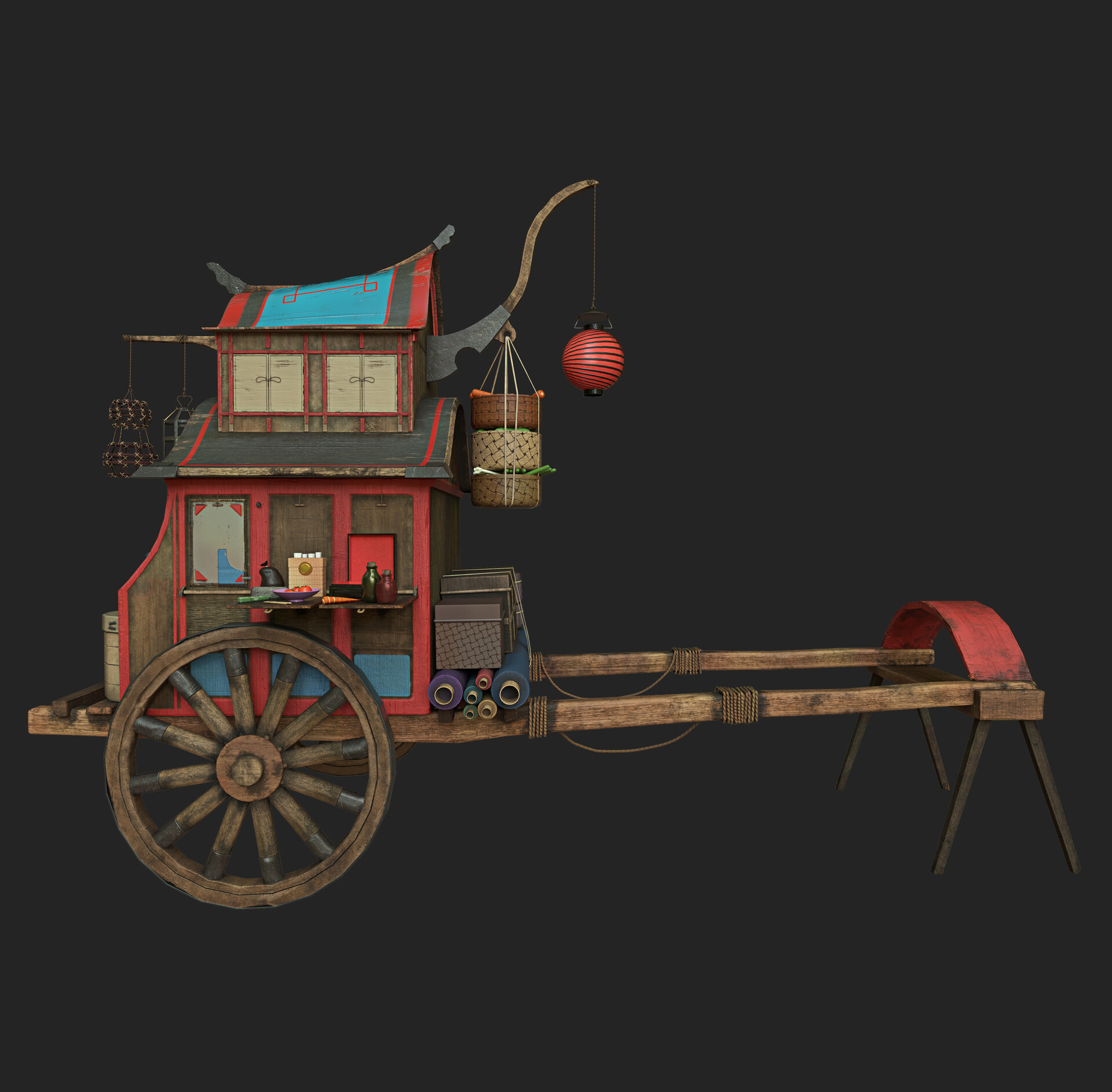ArtStation - Trader's Wagon