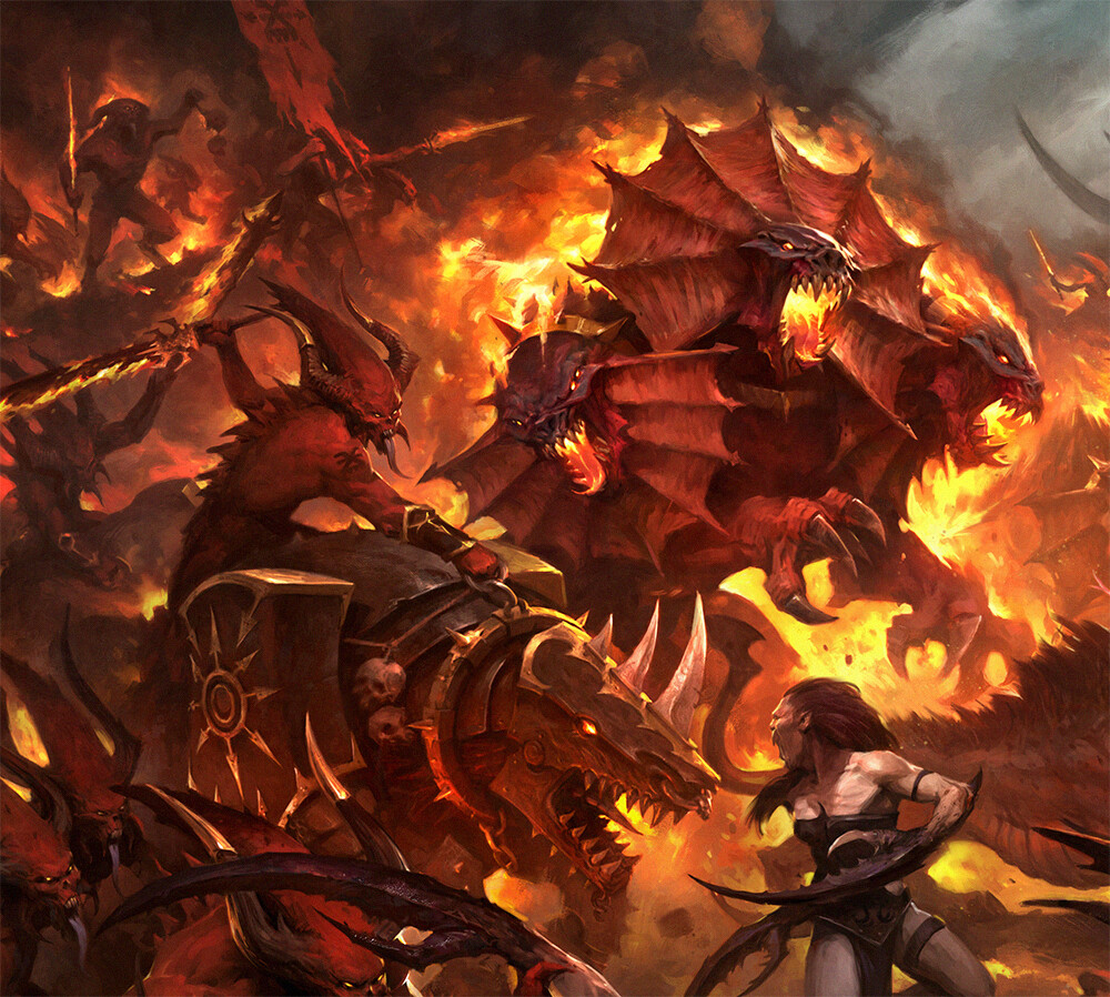 ArtStation - "Realm of Chaos: Wrath and Rapture" Cover