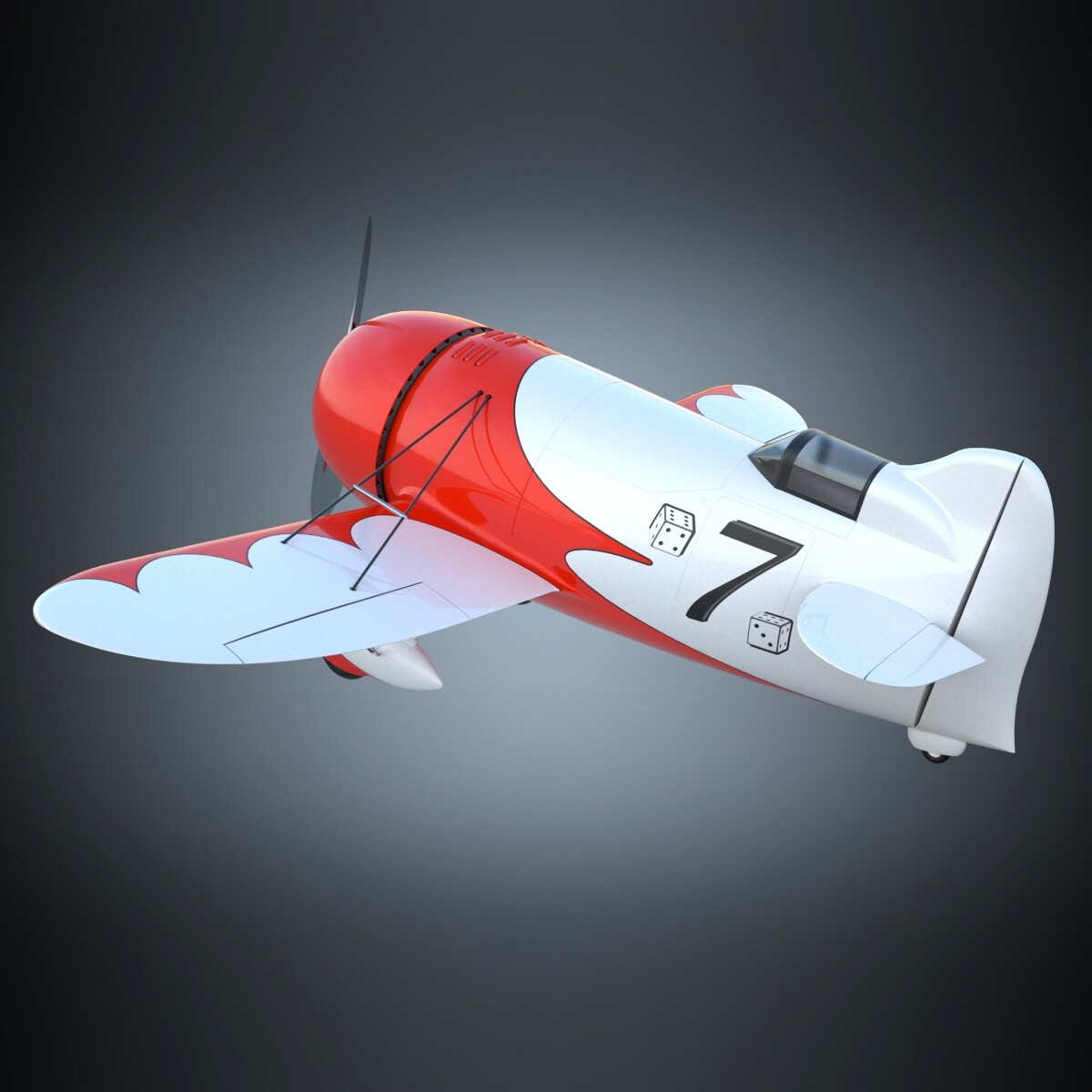 ArtStation - Gee Bee R2 - Modelado y Render