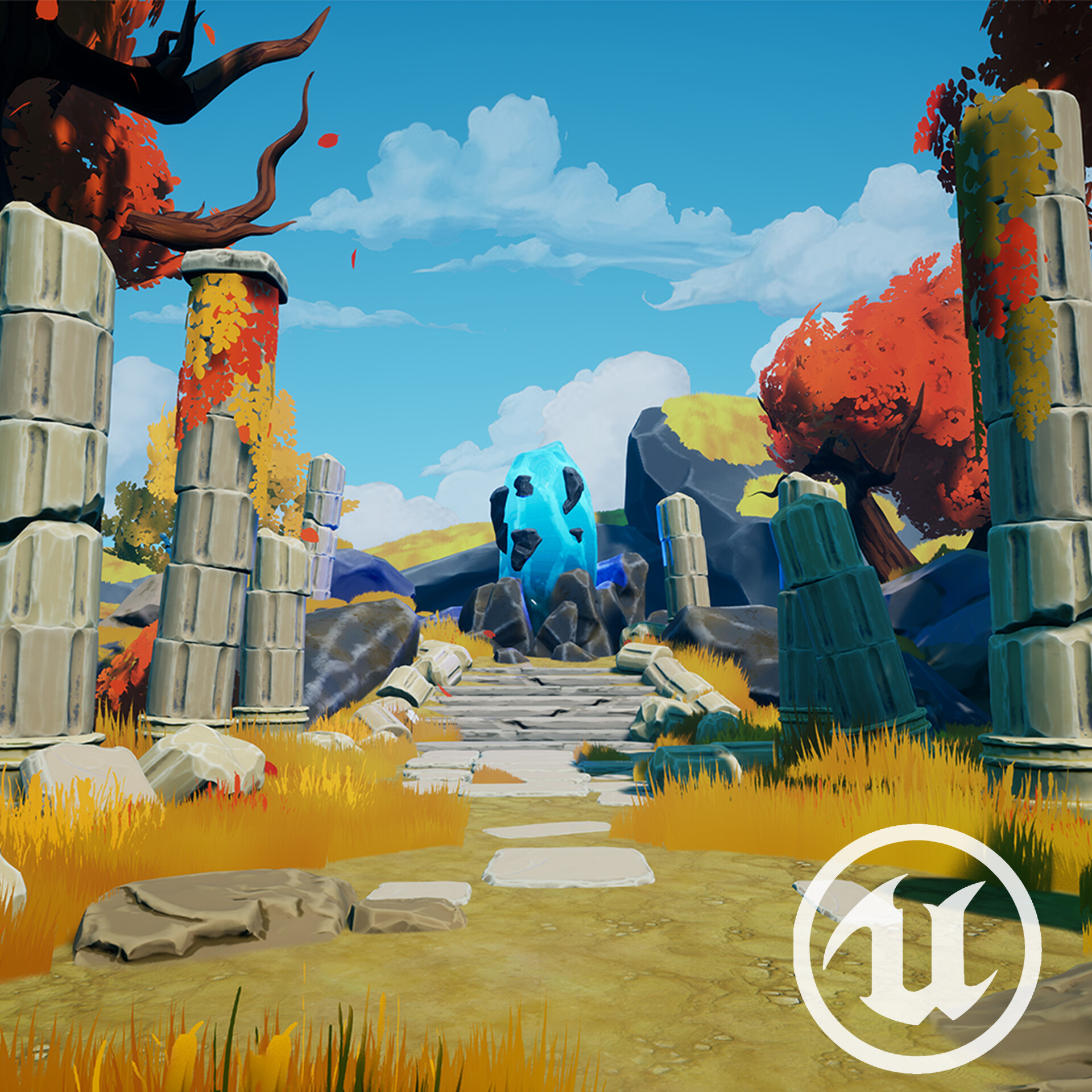 ArtStation - Stylised Ruins Environment (UE4)