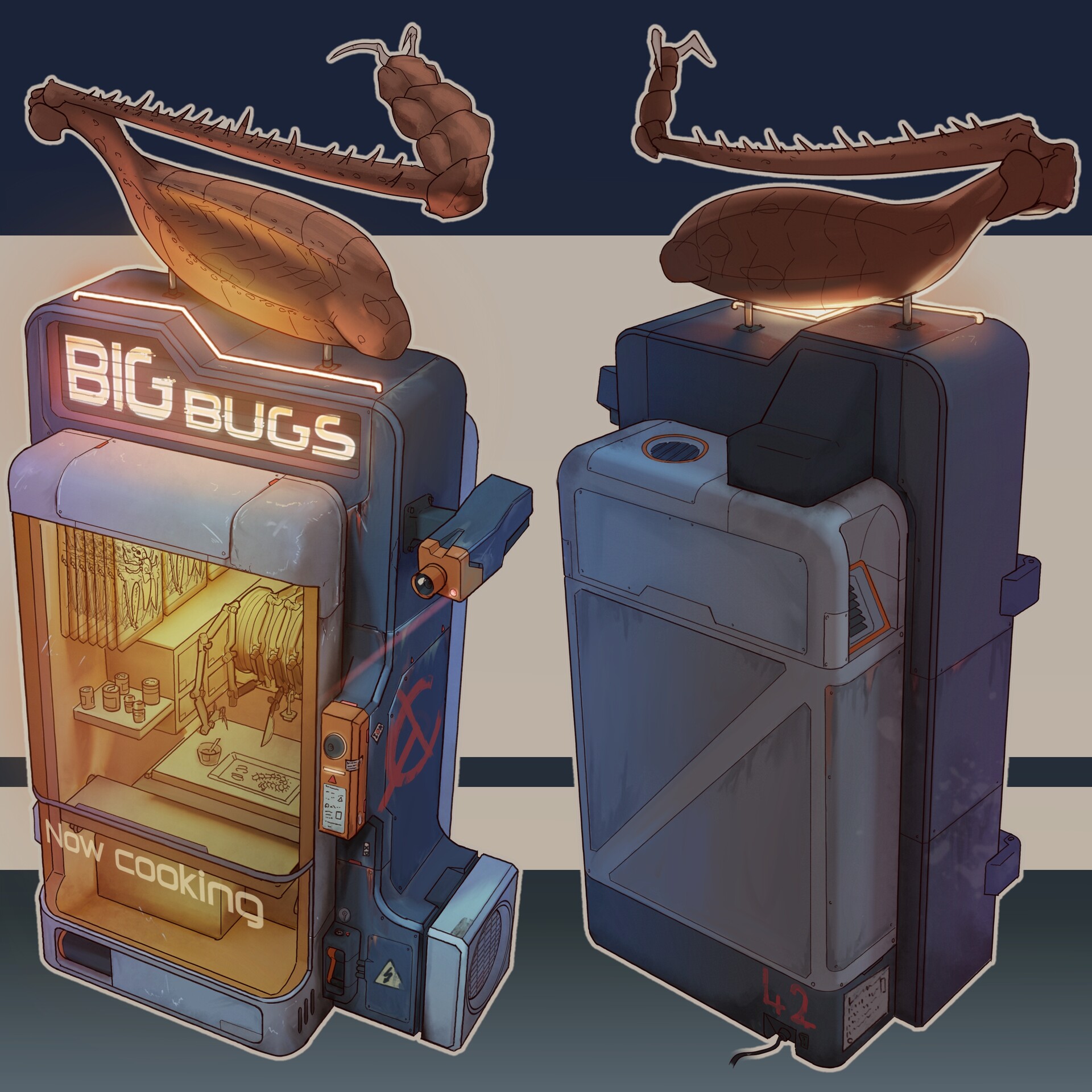 ArtStation - Sci fi vending machine