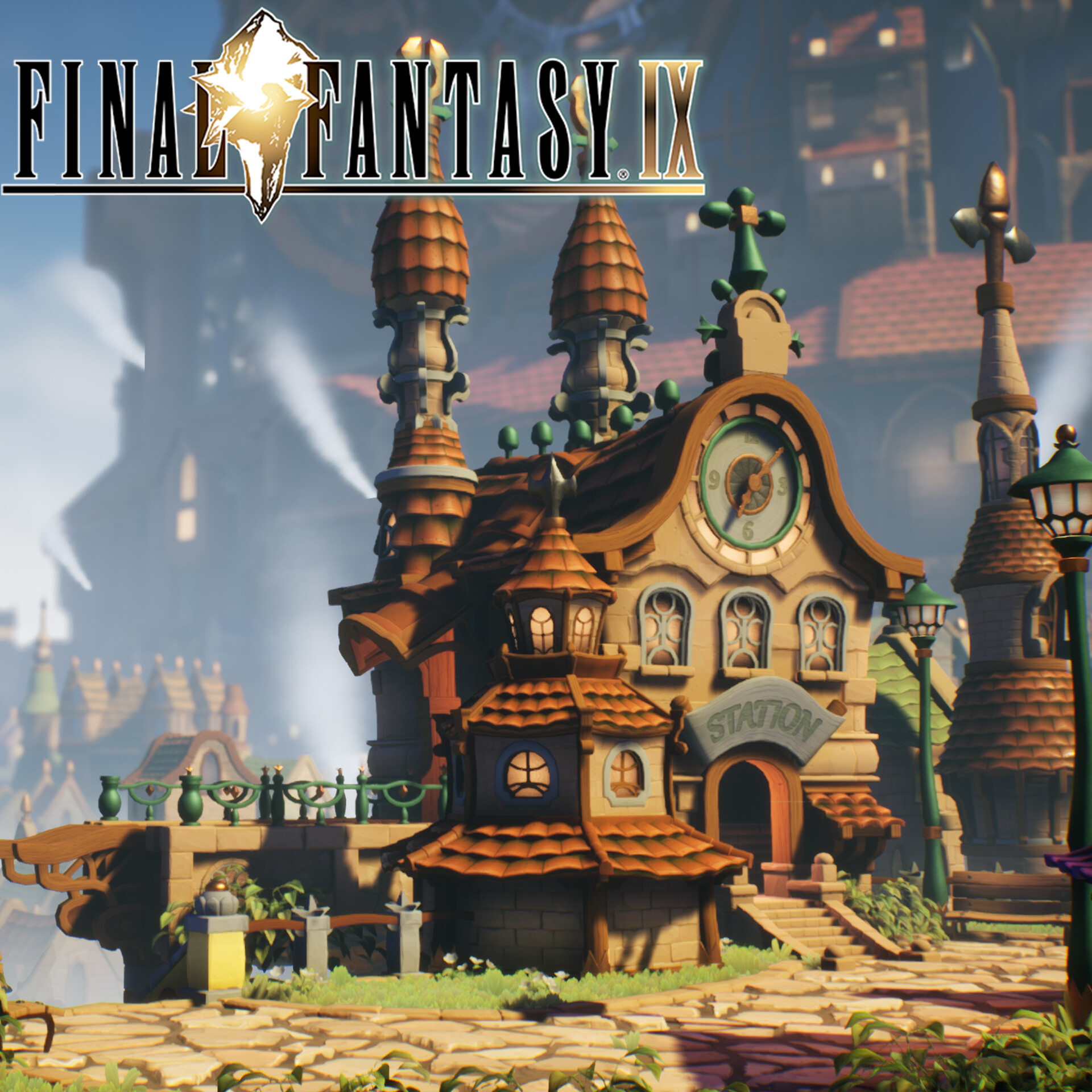 ArtStation - Lindblum Theatre District Reimagined