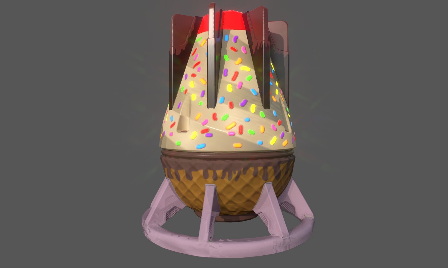 ArtStation - Ice Cream Sundae Bomb