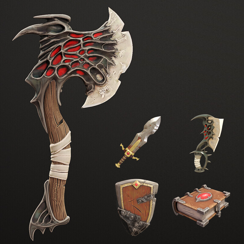 ArtStation - Fantasy Weapon Set