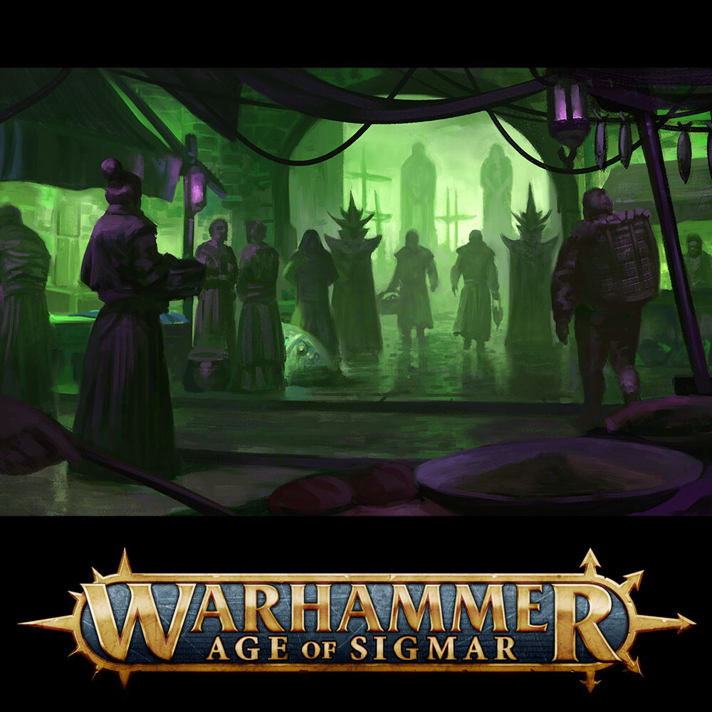ArtStation - Warhammer - Shadows in the mist - The Shadow Markets