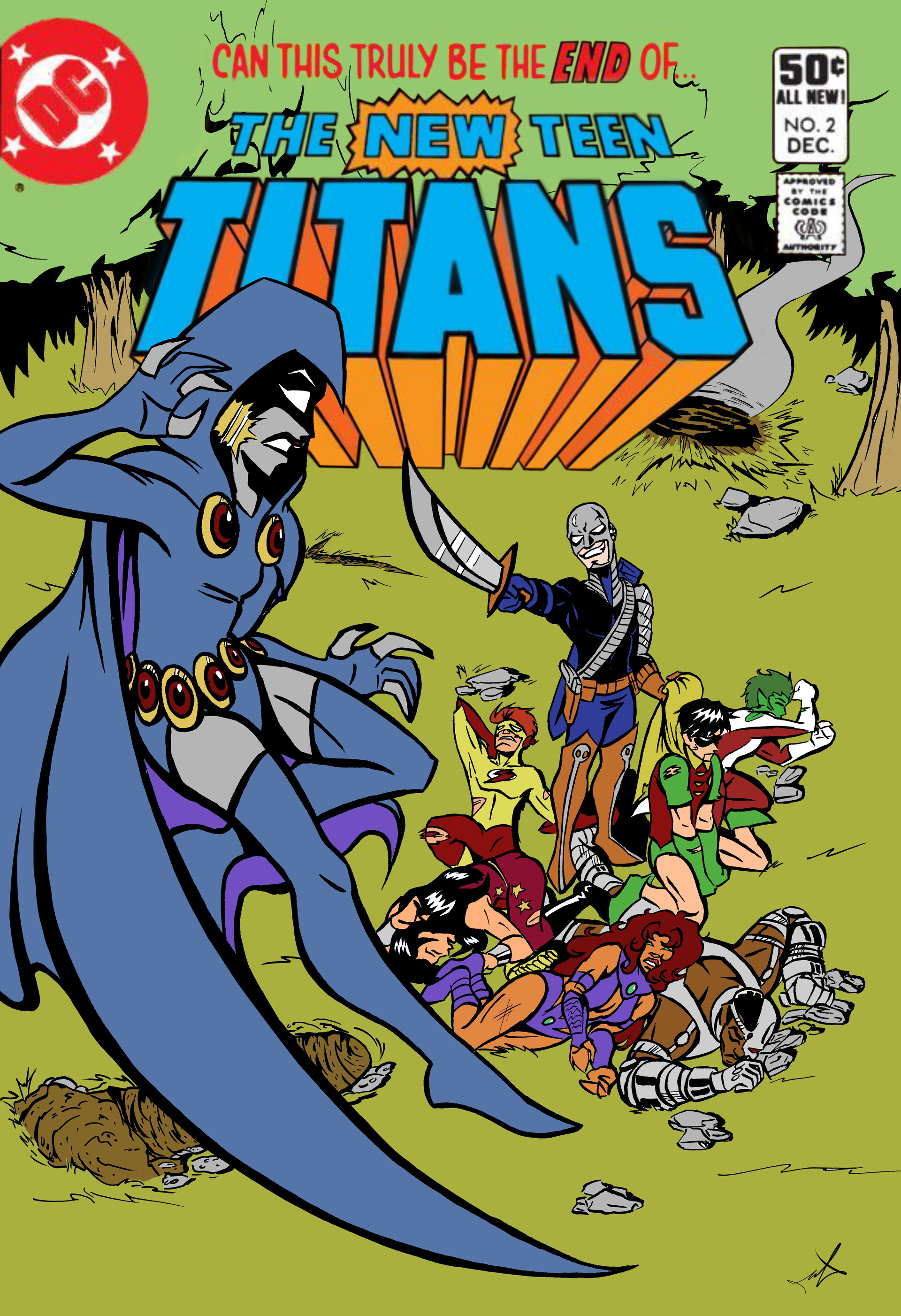 ArtStation - New Teen Titans cover redraw