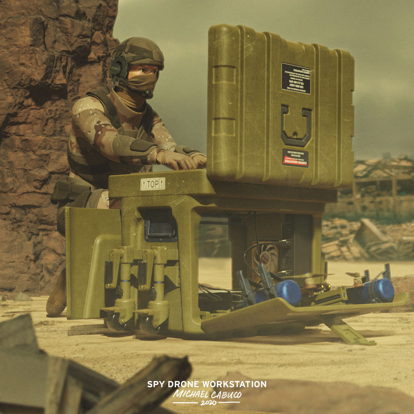 ArtStation - Spy Drone Workstation