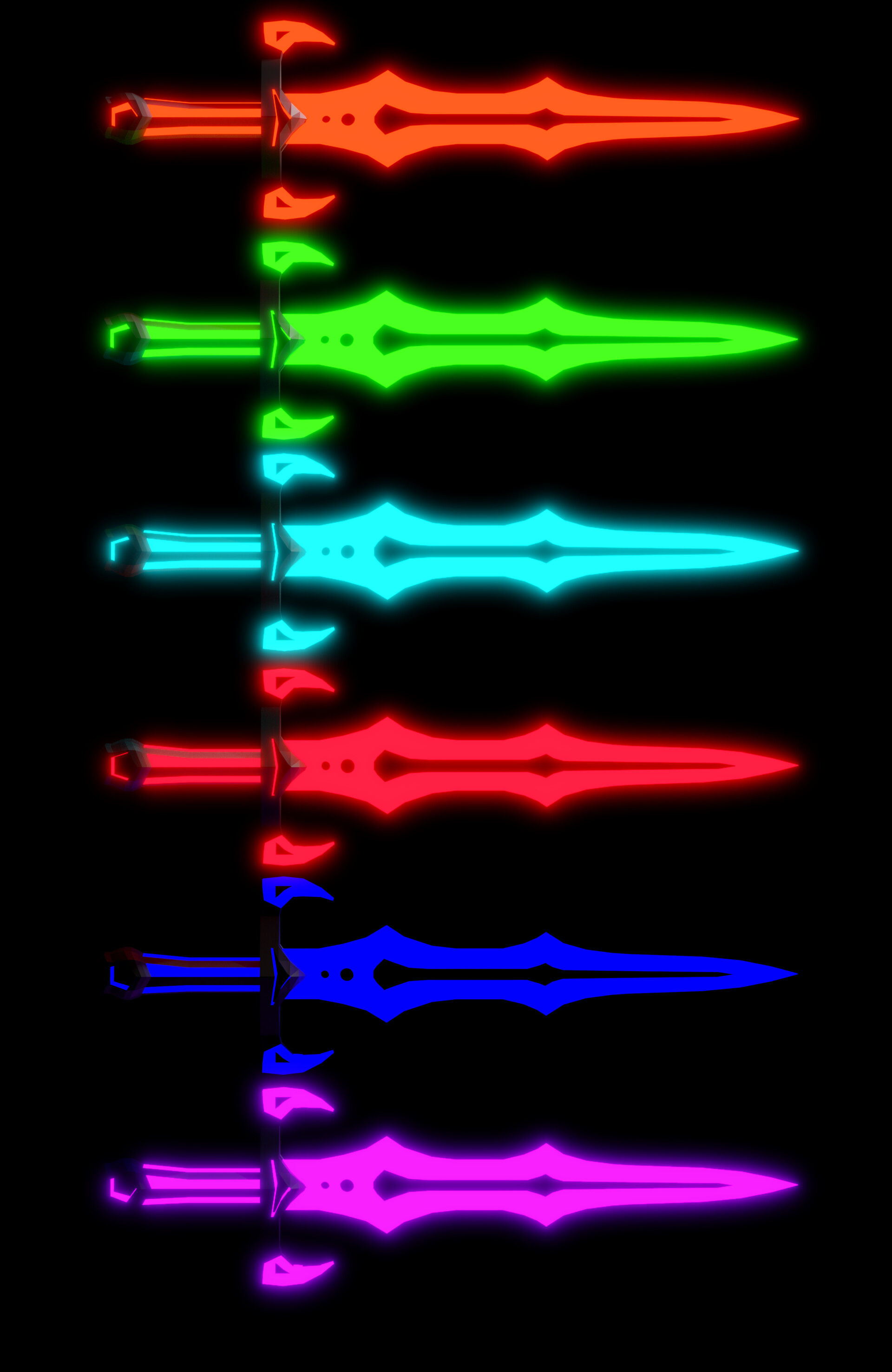 ArtStation - Glowing Swords