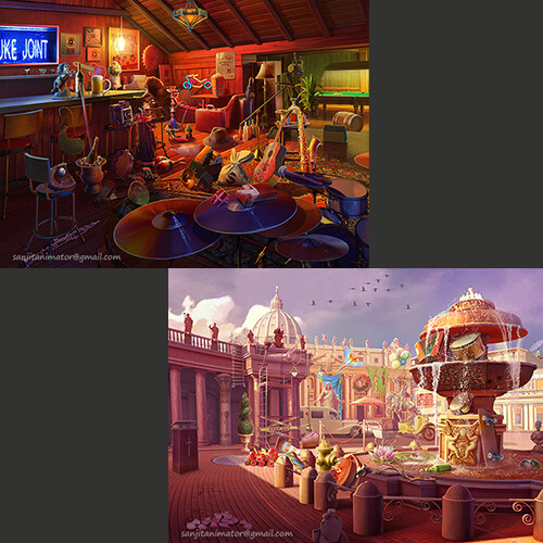 ArtStation - Hidden Objects Paint over