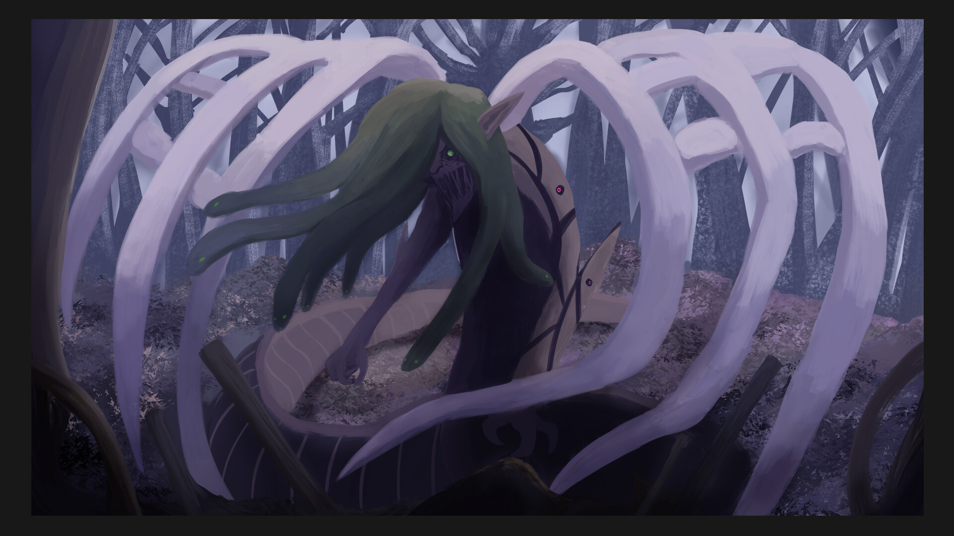 ArtStation - monster Medusa 美杜莎原型怪物