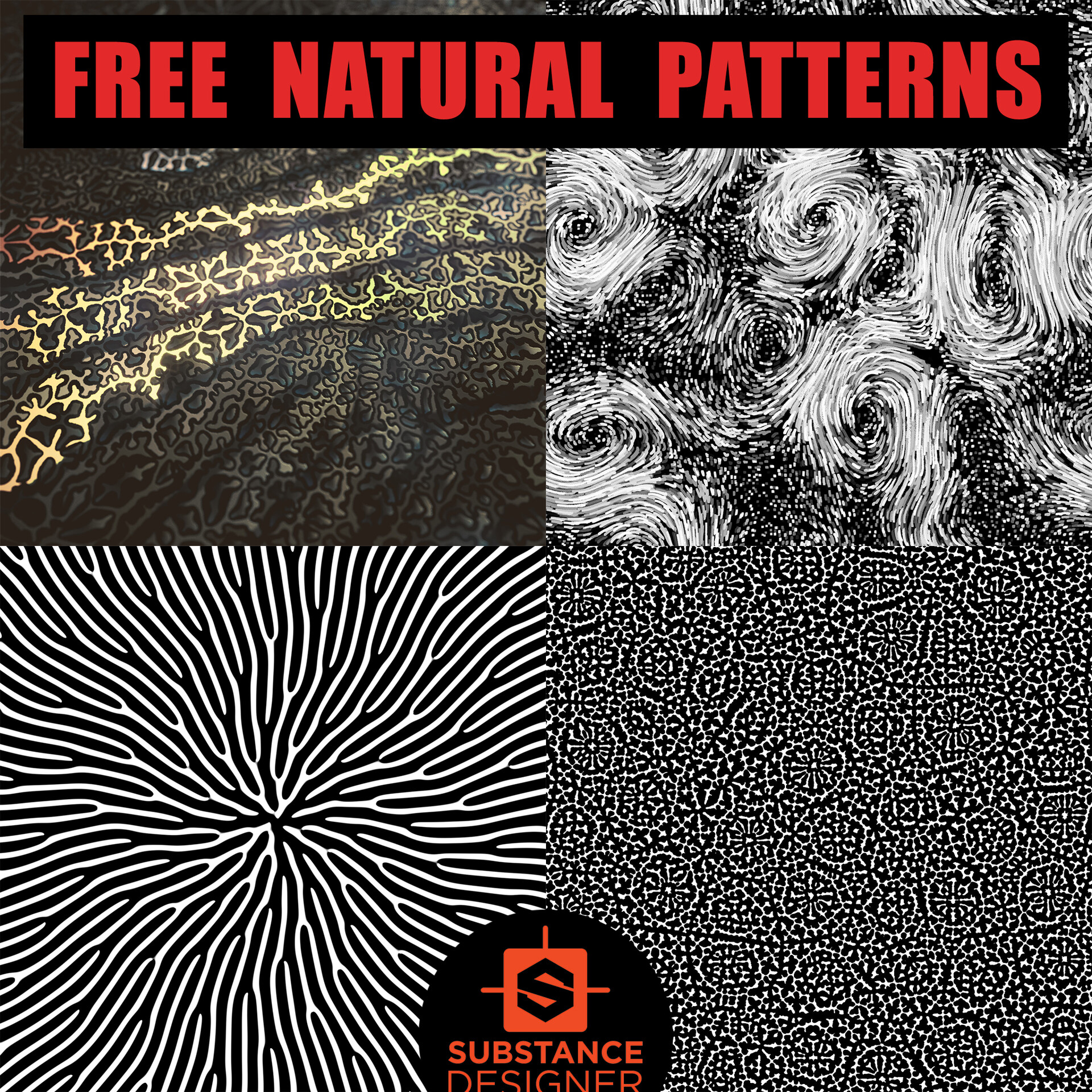 ArtStation - Free natural patterns in Substance Designer