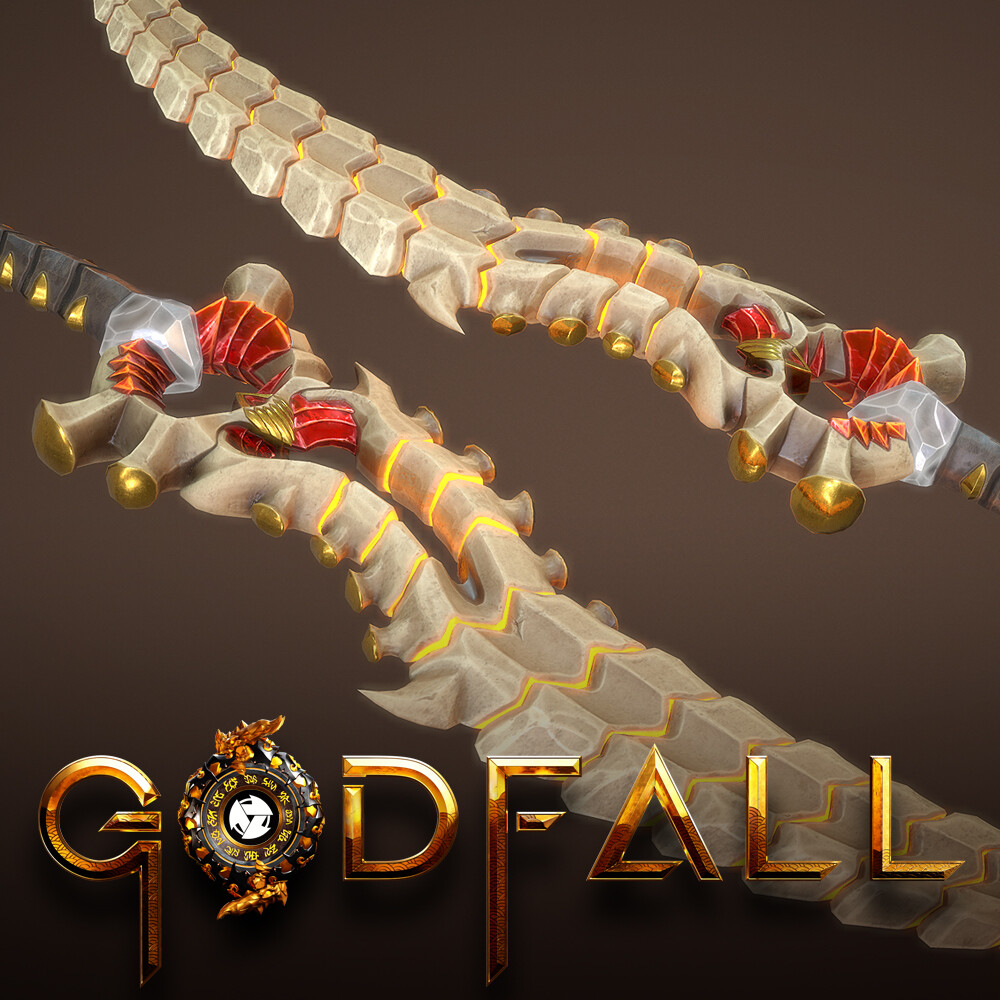 ArtStation - GODFALL DUAL BLADE BLACKHEART