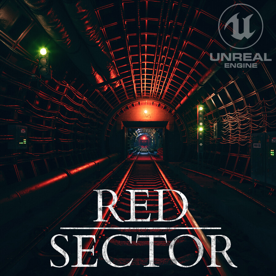 ArtStation - Red Sector | Underground bunker with subway