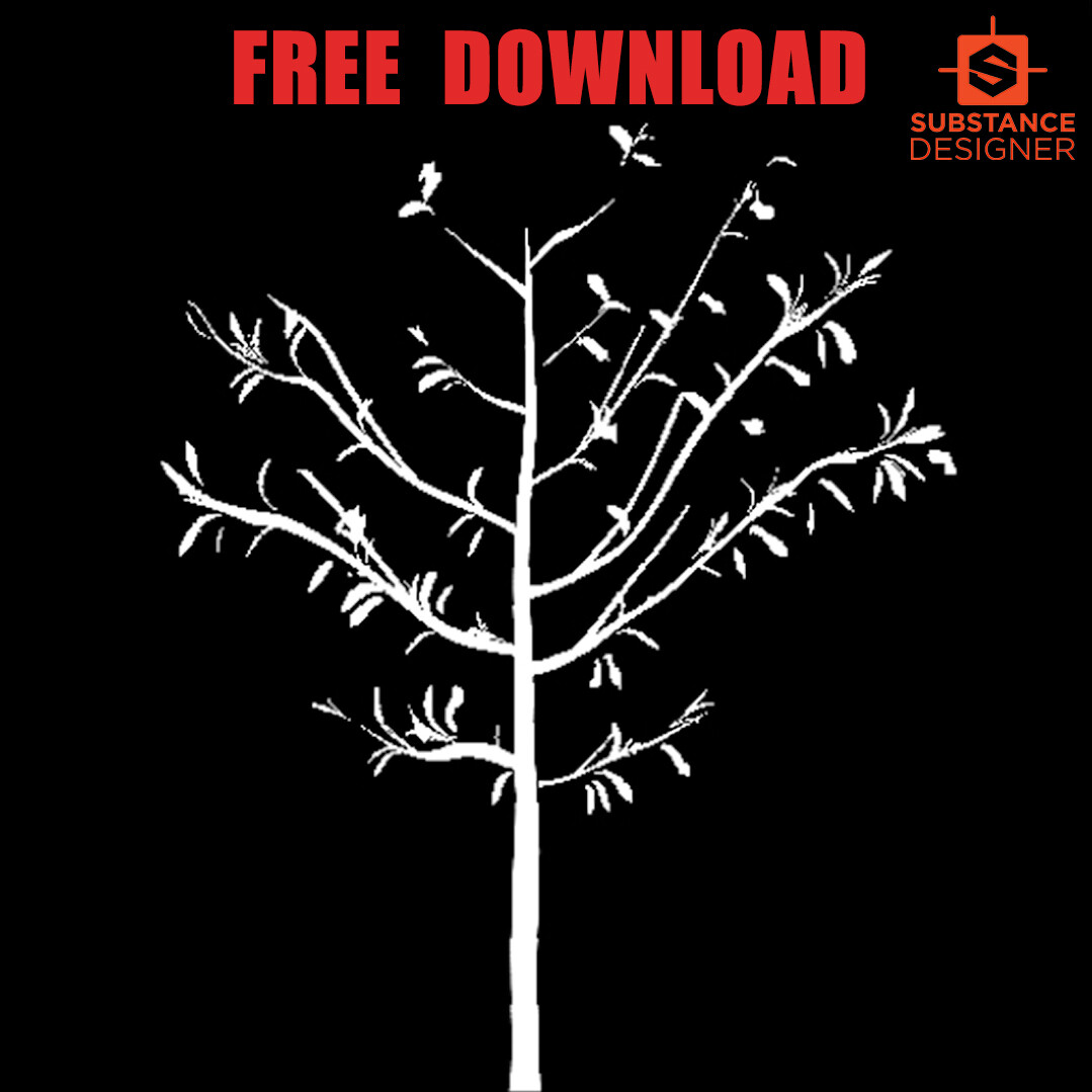 ArtStation - Procedural tree branch in Substance Designer