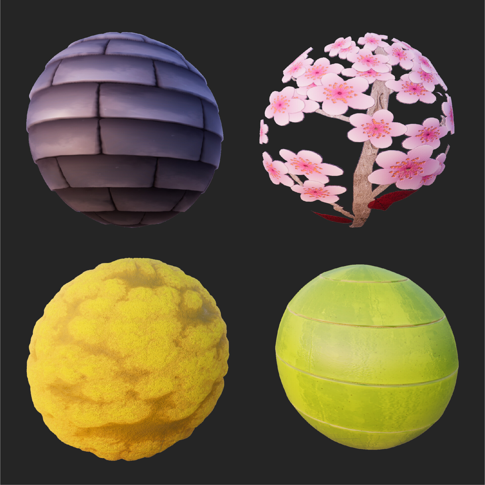 ArtStation - Japanese Shrine in 2 Seasons- Material Breakdowns