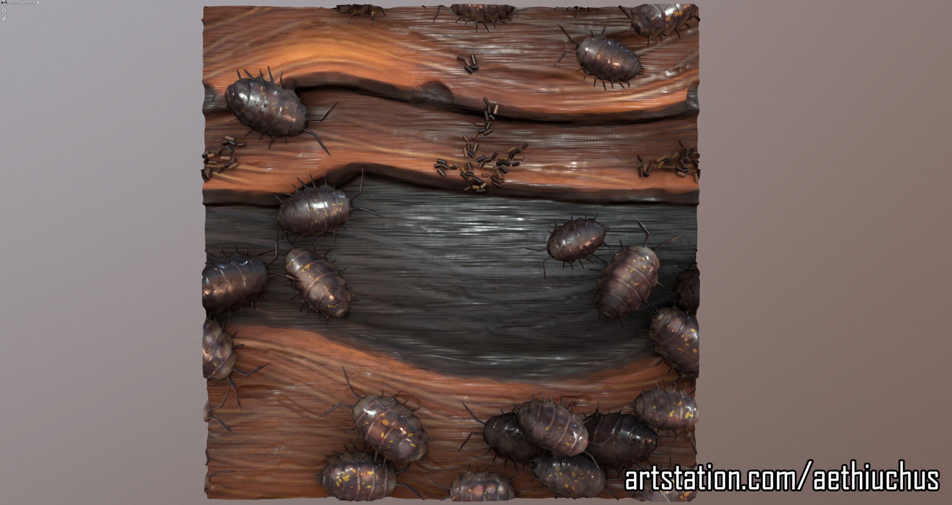 ArtStation - Woodlice on Wood
