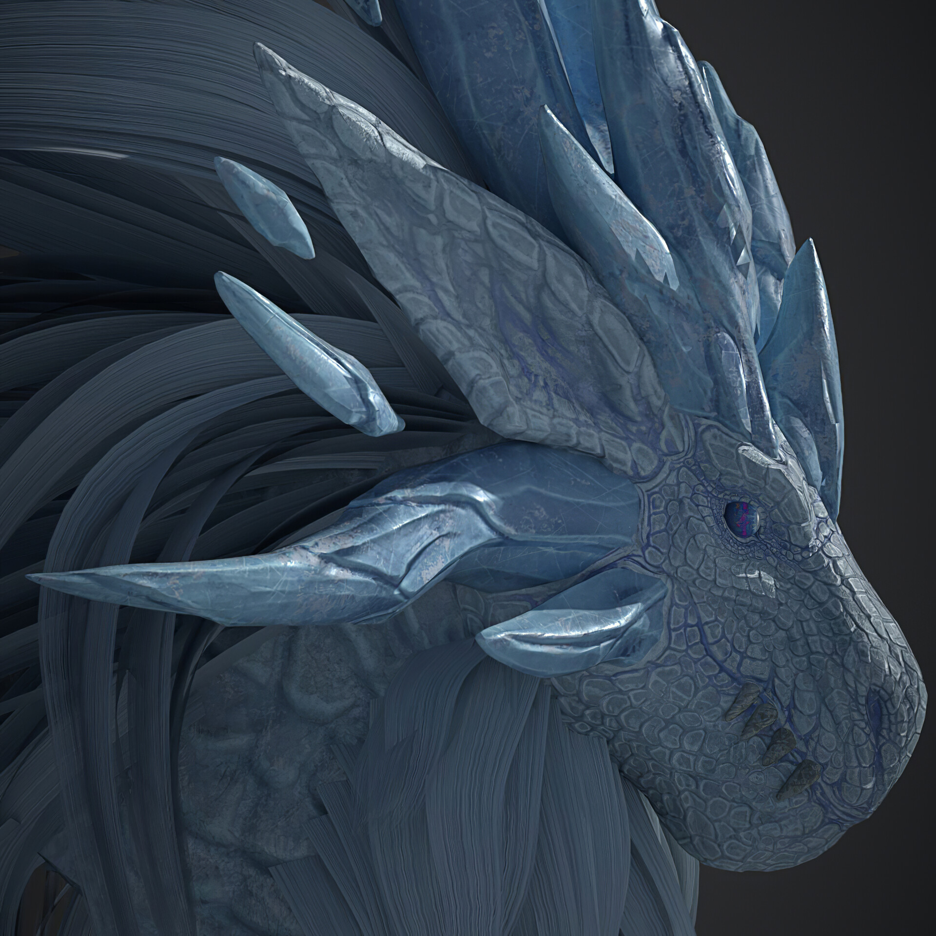 ArtStation - dragon head_3