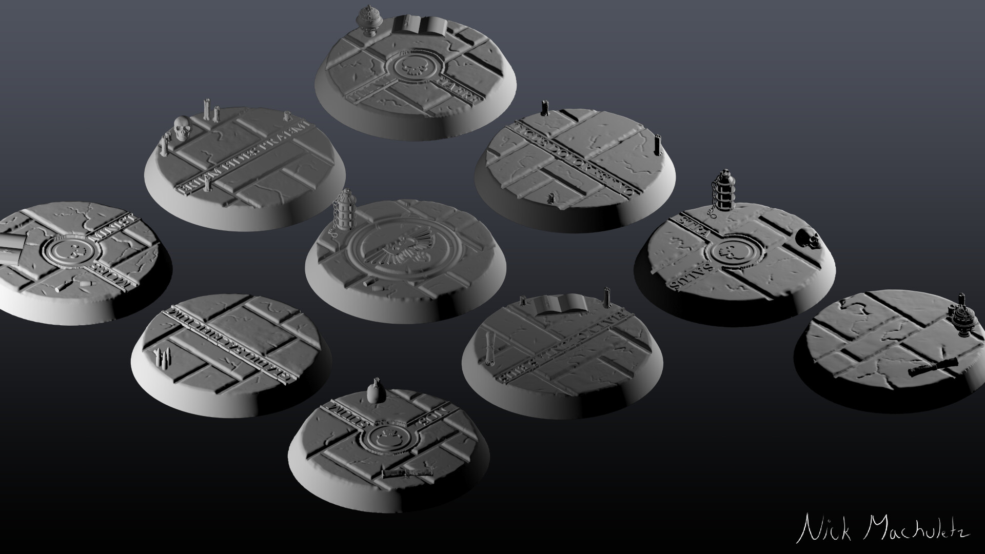 ArtStation - 3D Print Ready Fantasy Tabletop Bases