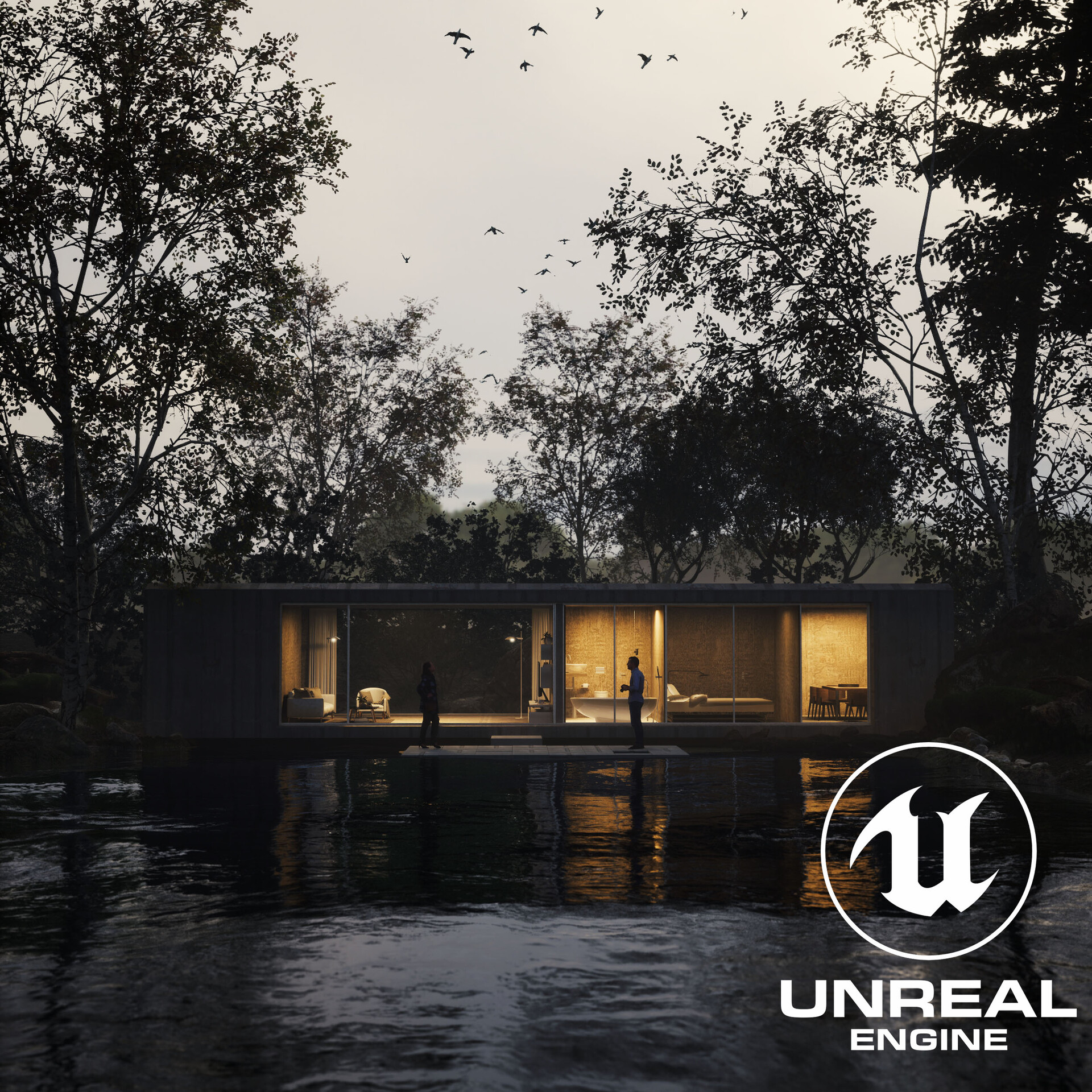 ArtStation - Archviz scene created with Unreal Engine 4.25 full raytrace