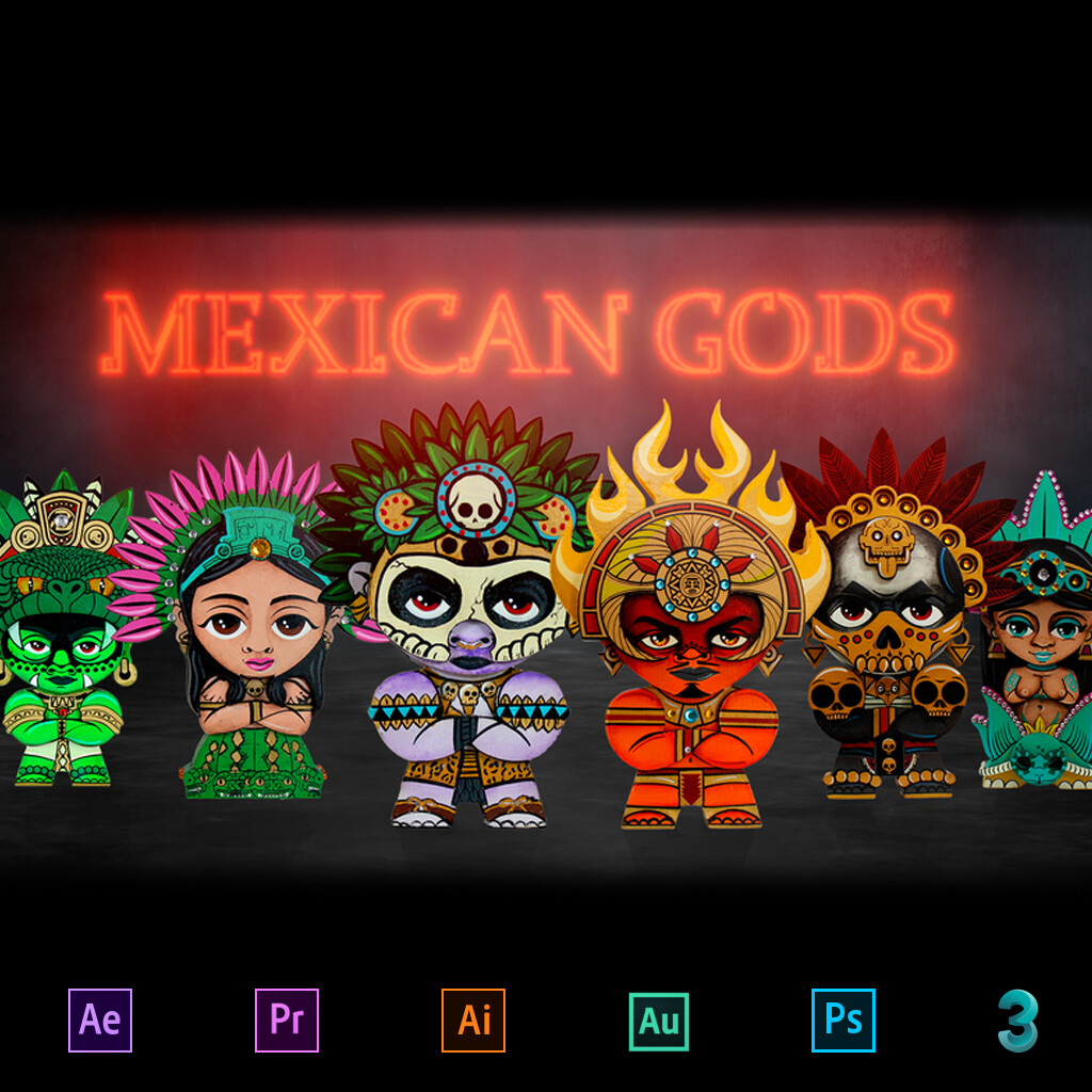 ArtStation - Mexican Gods