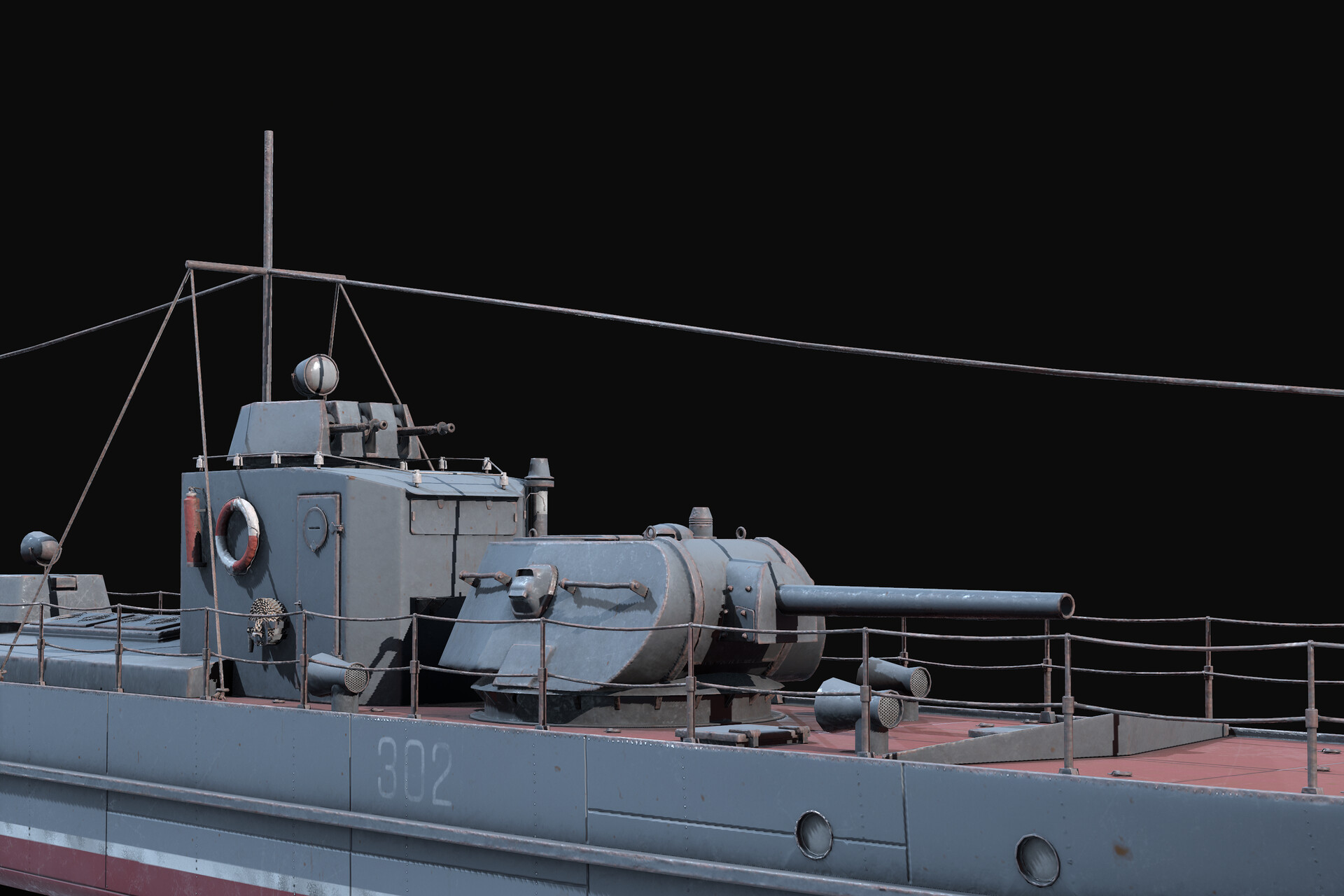 ArtStation - Project 1124 armored boat