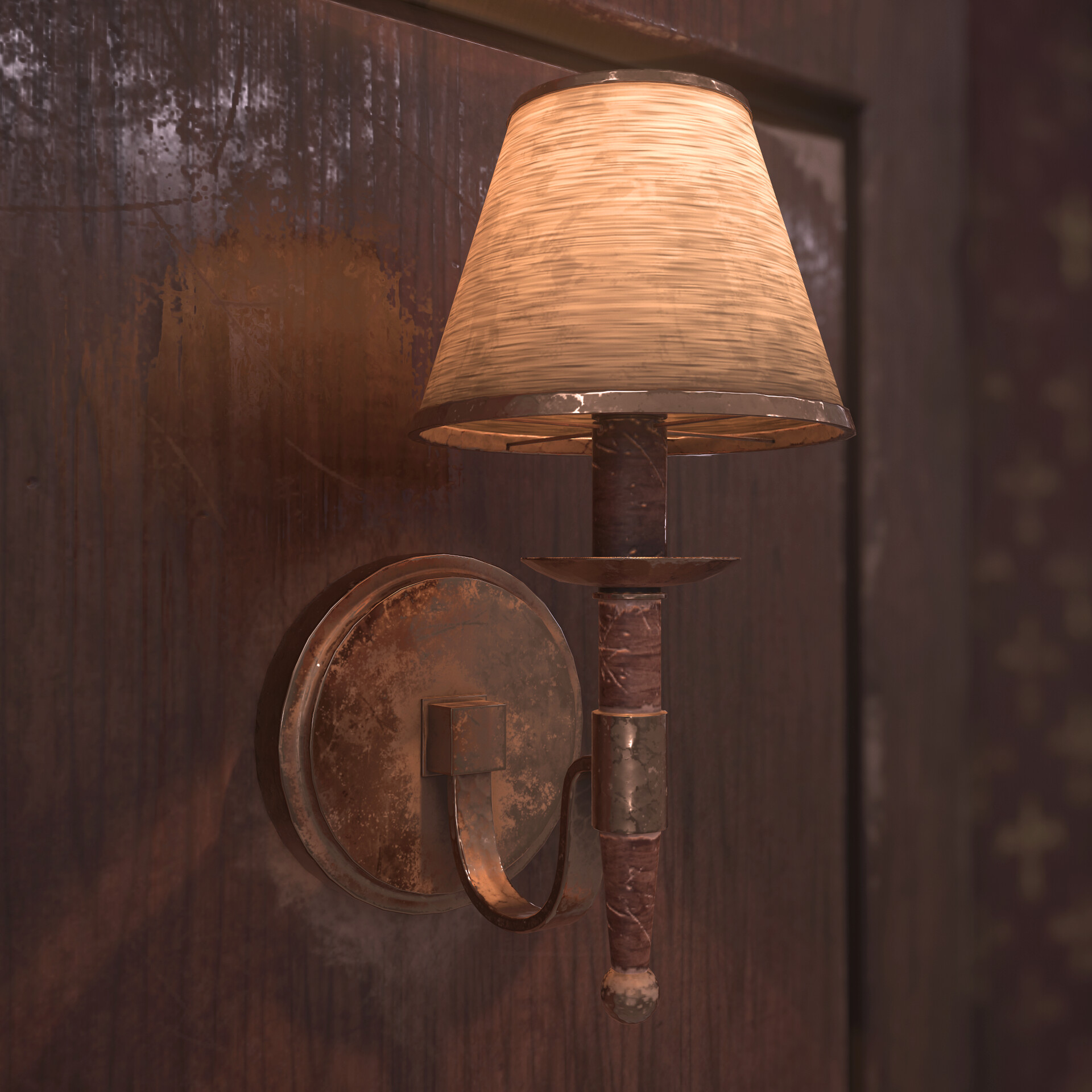 ArtStation - Old Wall Lamp