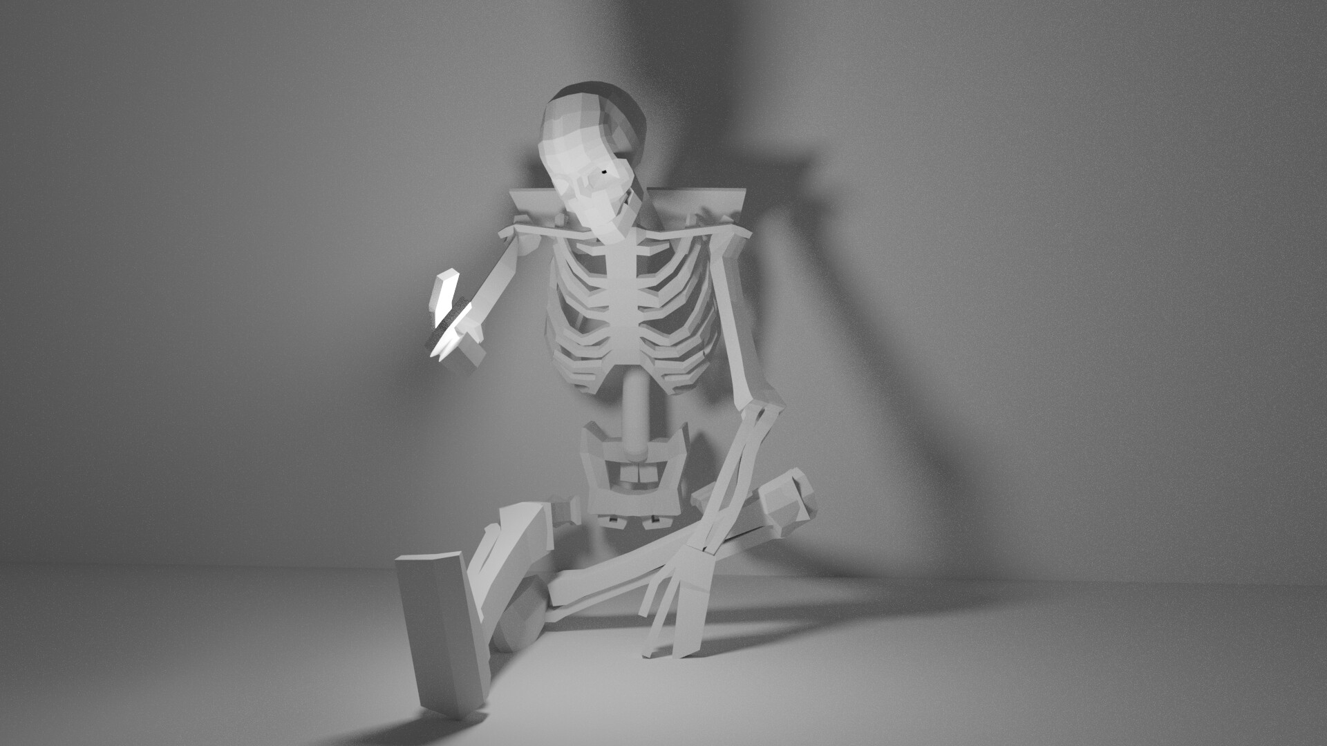 ArtStation - Low poly Skeleton Rig/ model